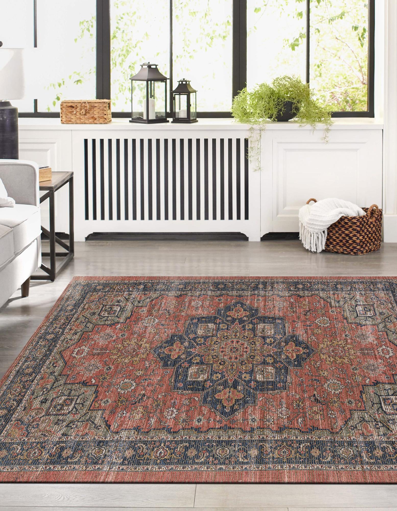 Antique Red 2' x 3' 1 Hand Woven Chenille Jute Rug | Rugs.com