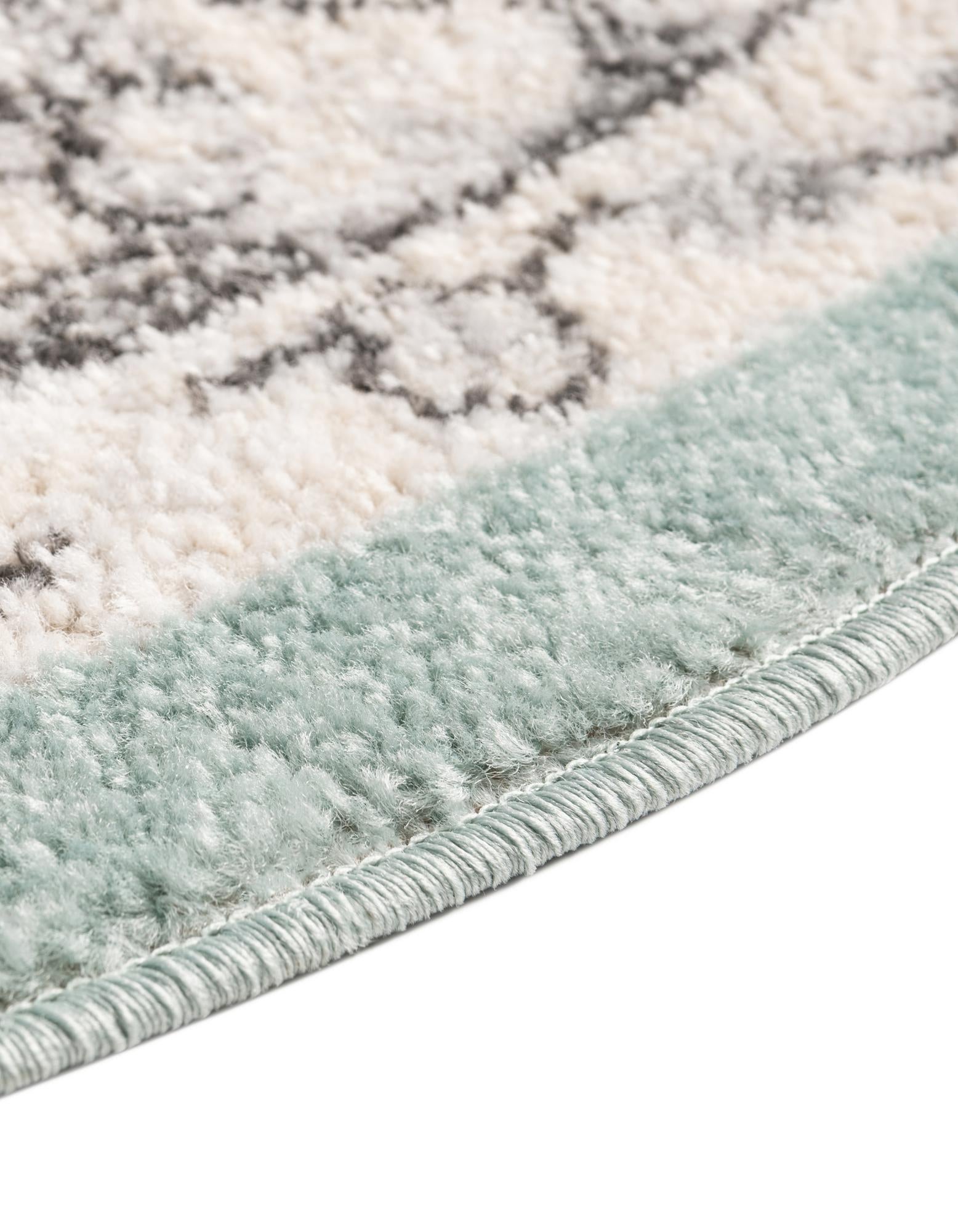 Aqua 5' x 8' Parker Oval Rug | Rugs.com