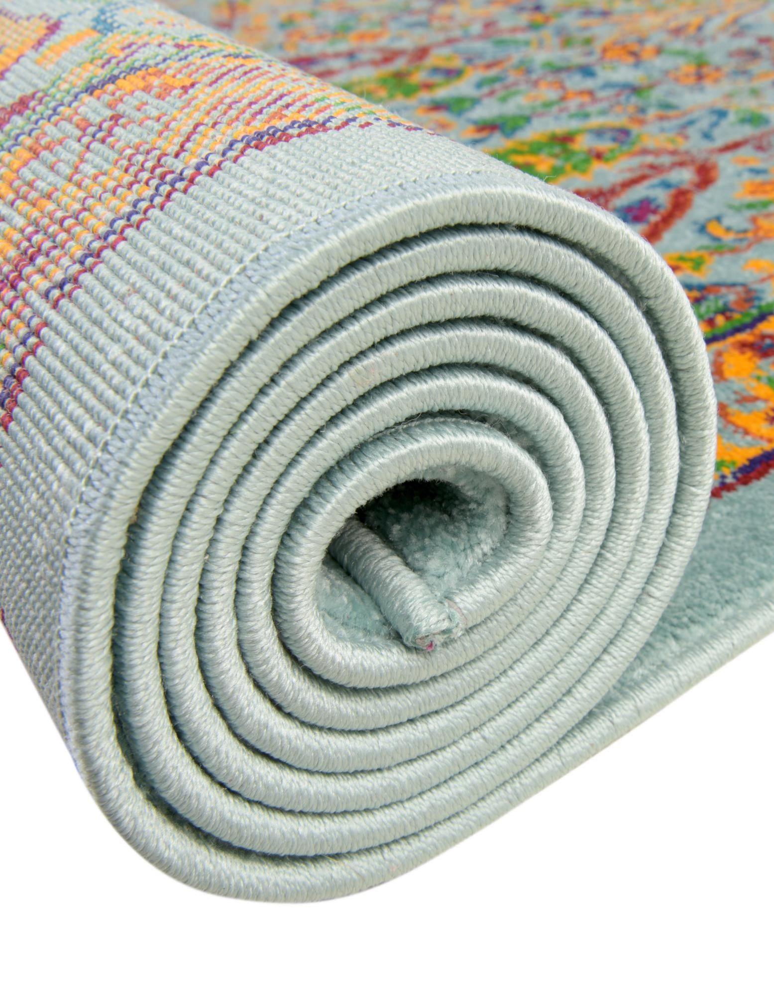 Aqua 10' x 10' Calypso Square Rug | Rugs.com