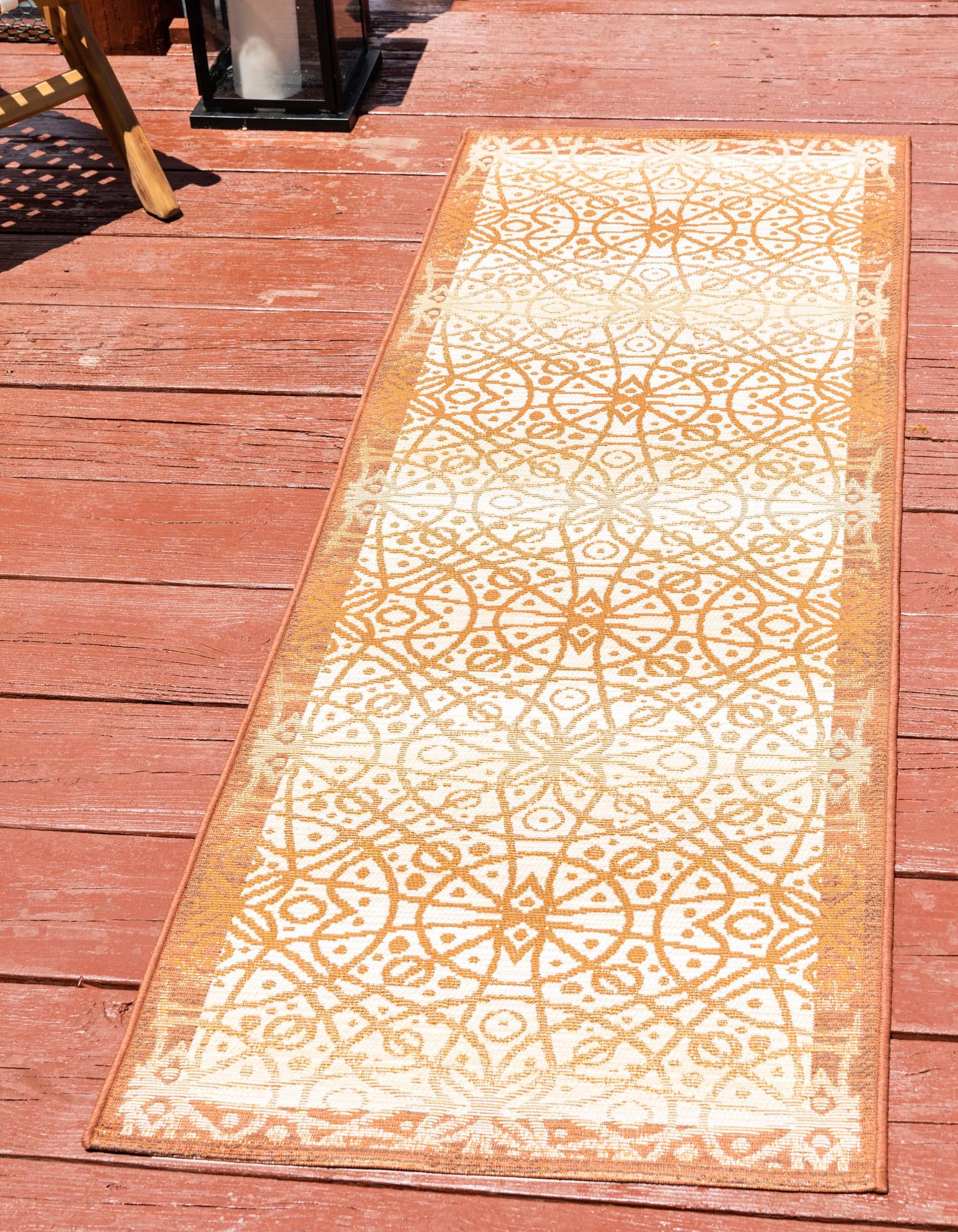 Terracotta 2' x 6' Solid Indoor / Outdoor Runner Rug | Rugs.com