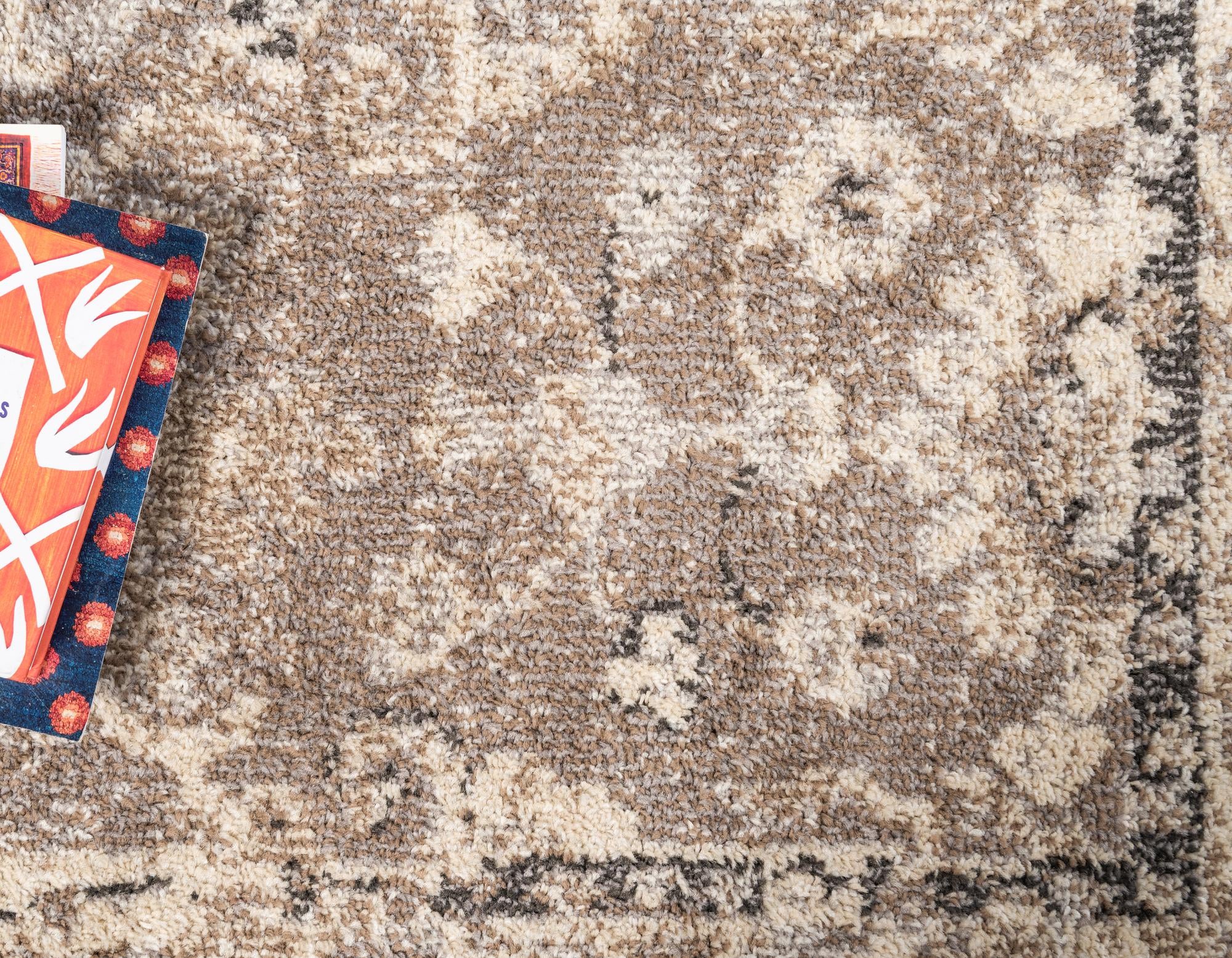 Beige Brown 6' x 6' Madeline Round Rug | Rugs.com