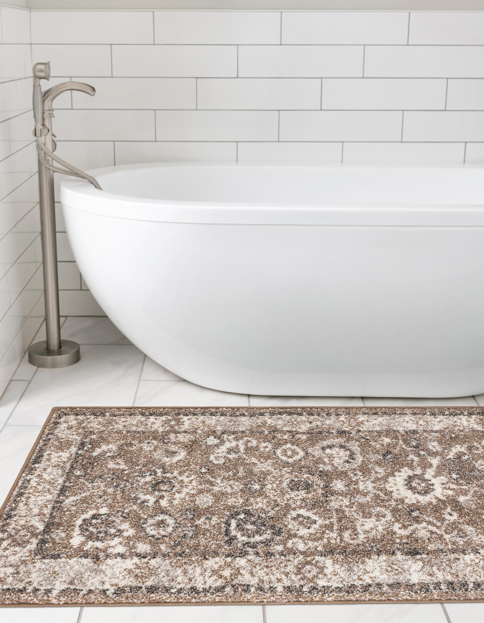 Beige Brown 2' 2 x 6' Madeline Runner Rug | Rugs.com