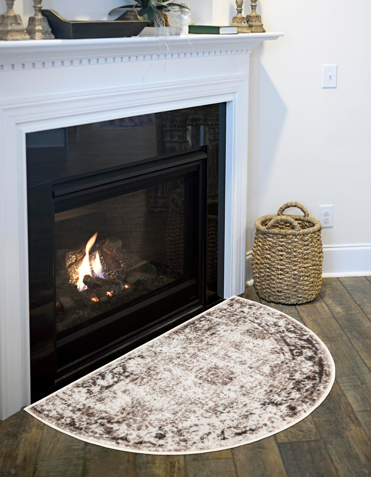 Beige 3' x 6' Monte Carlo Hearth Rug | Rugs.com