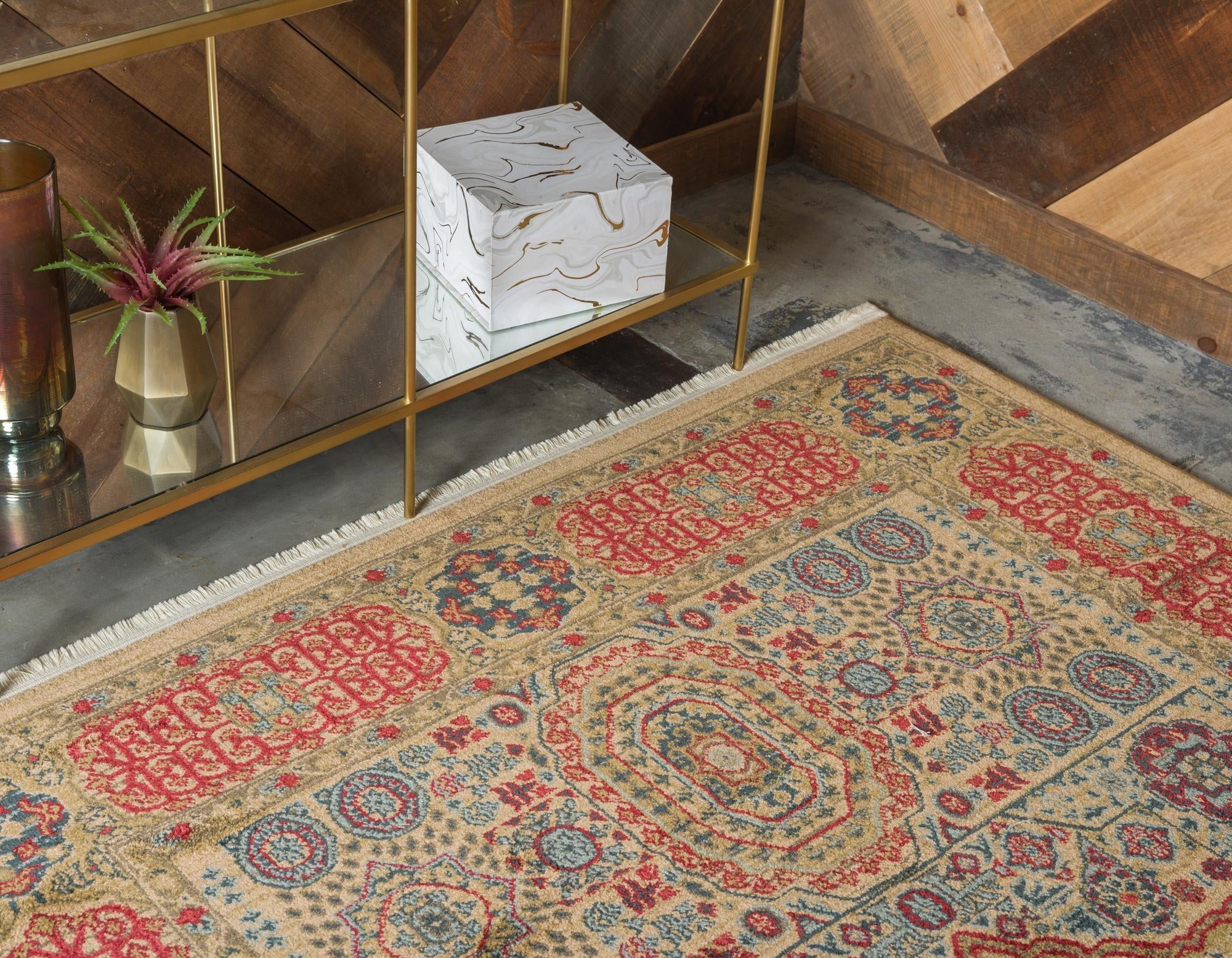 Beige 3' 3 x 5' 3 Amina Rug | Rugs.com