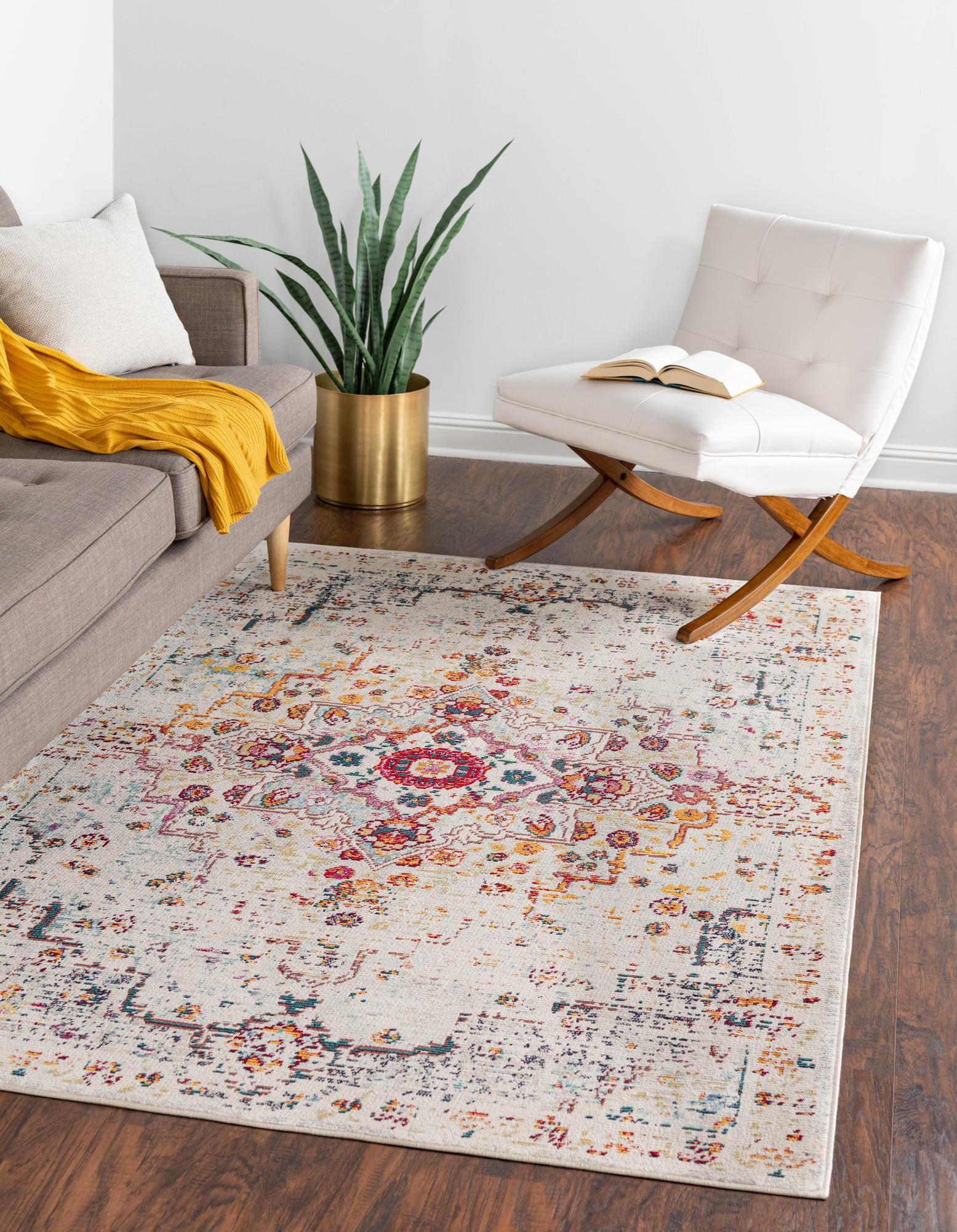 Beige 8' x 10' Amulet Rug | Rugs.com