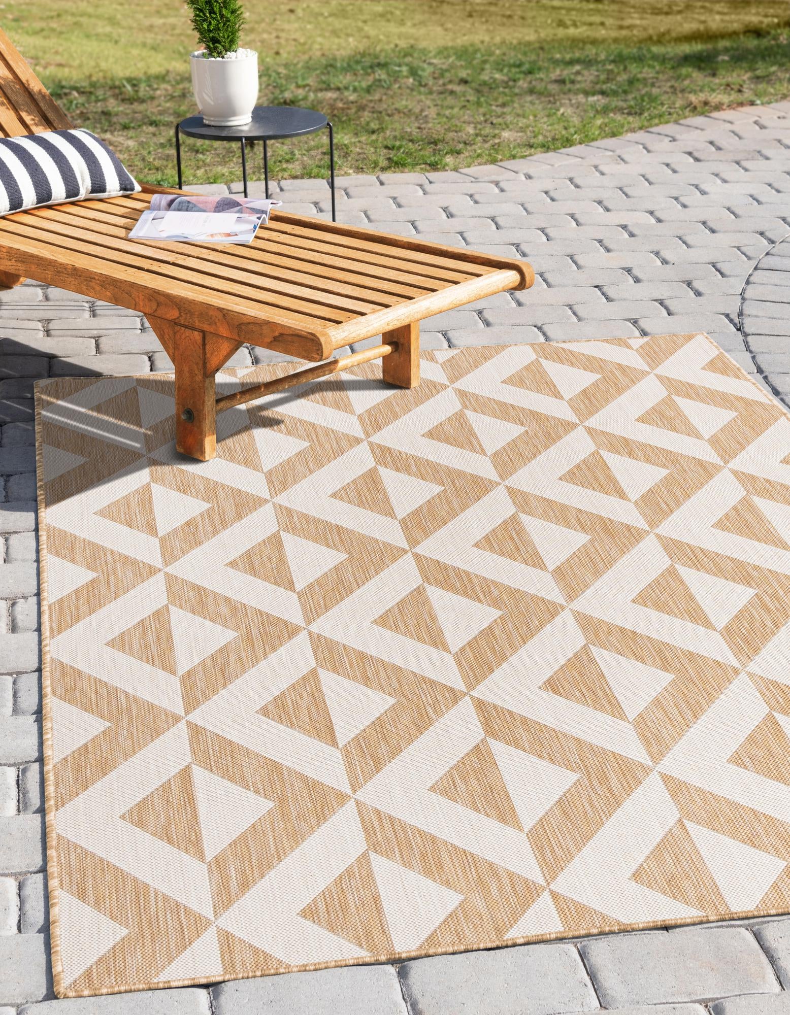 Beige 7' x 10' Jill Zarin Napa Indoor / Outdoor Rug | Rugs.com