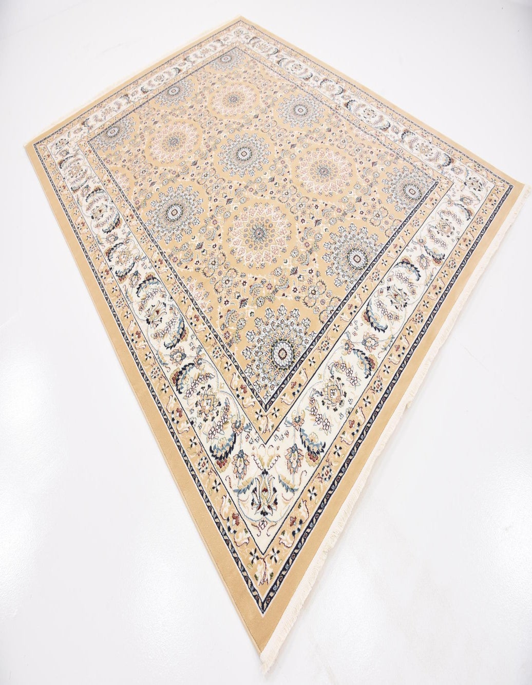Beige 8' x 10' Nain Design Rug | Rugs.com