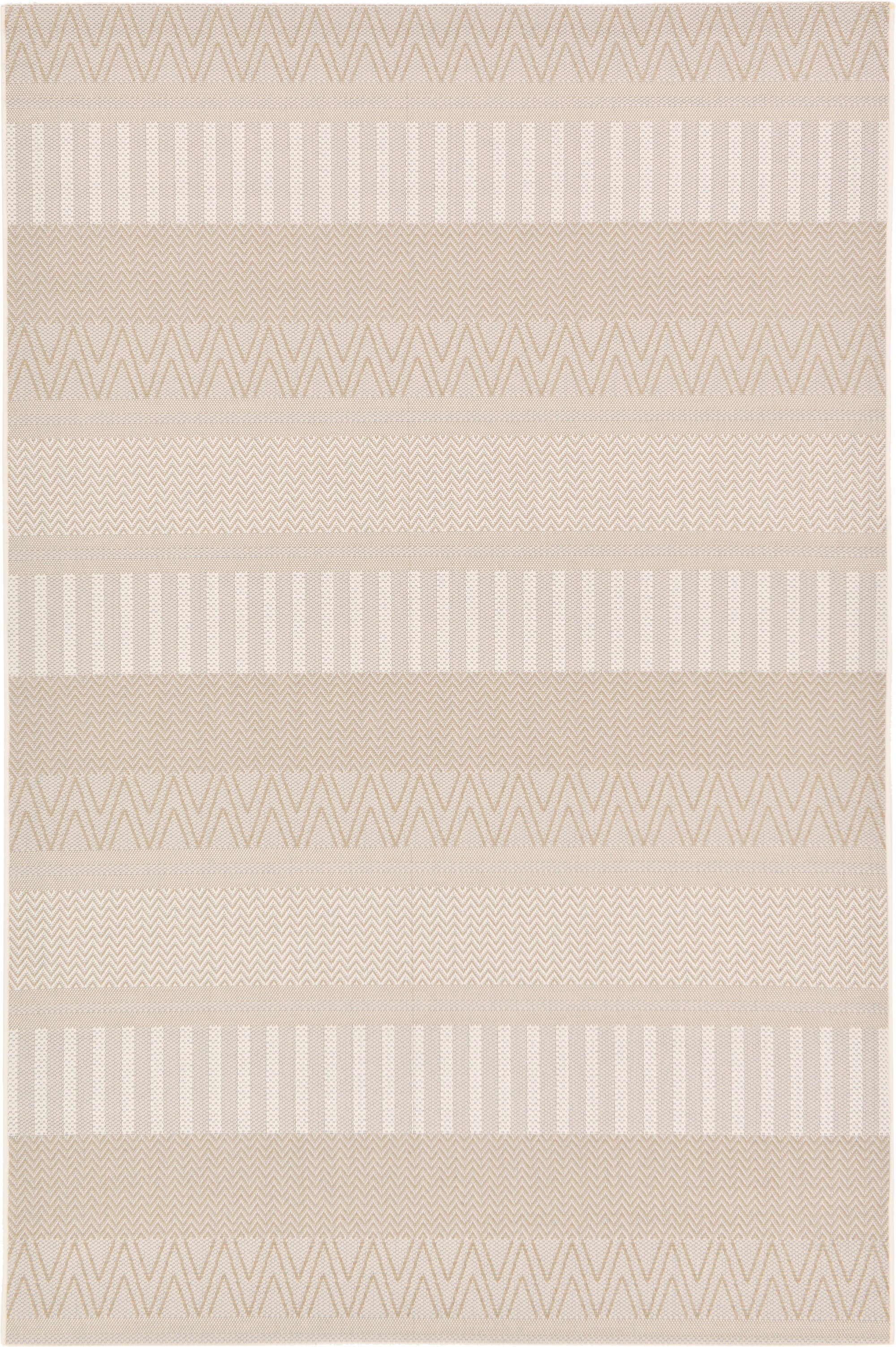 Charcoal Gray 6' x 9' Ribbon Indoor / Outdoor Rug | Rugs.com