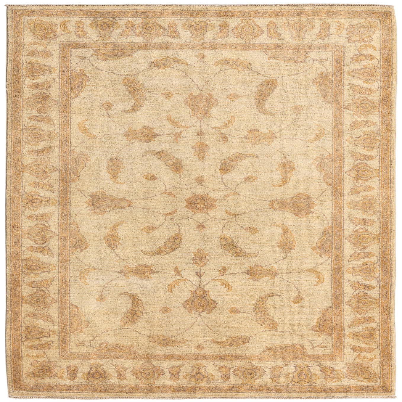 Beige 4' 1 x 6' 1 Hand Knotted Peshawar Ziegler Rug | Rugs.com