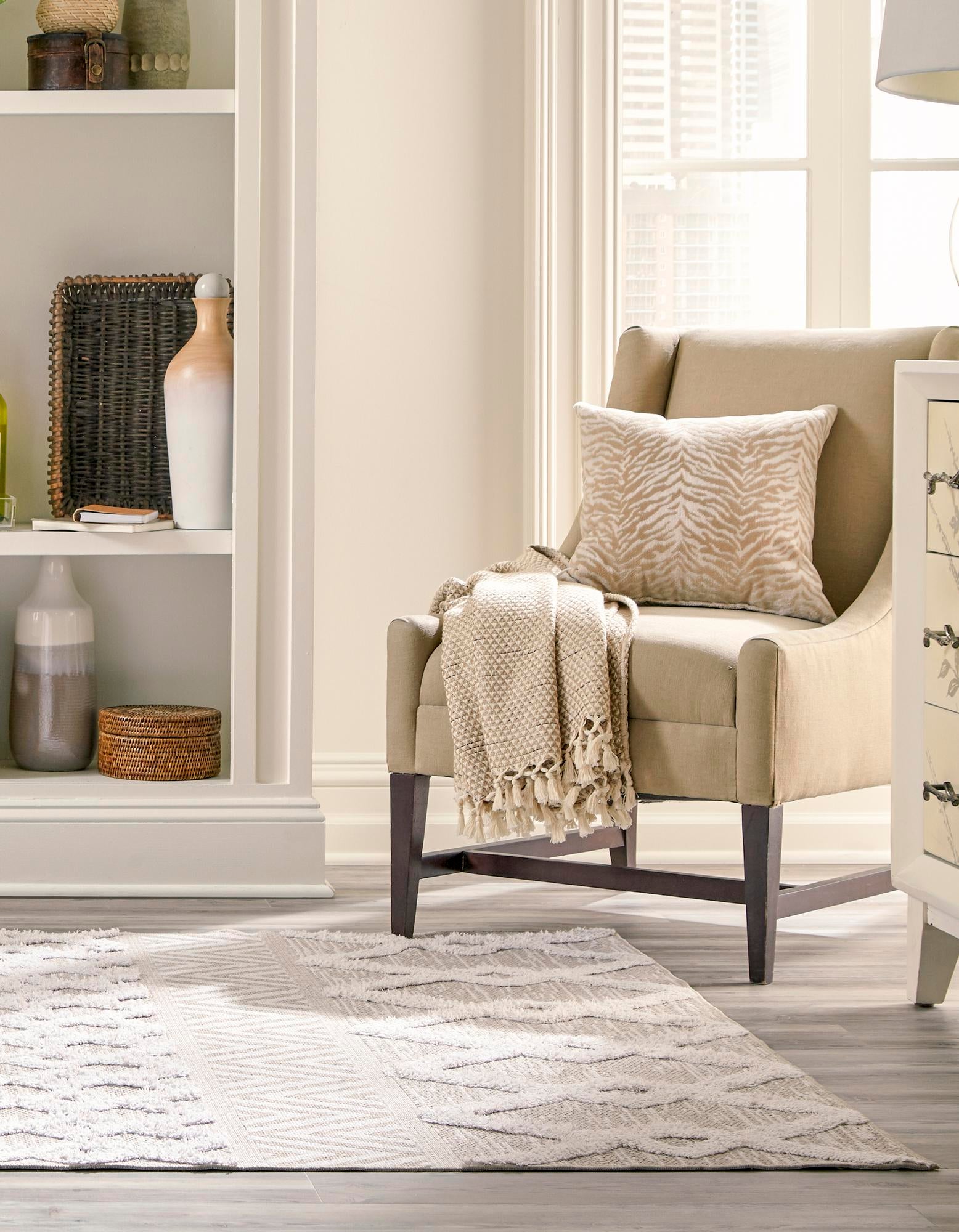 Beige 2' 3 x 3' Sabrina Soto Casa Valencia Rug | Rugs.com