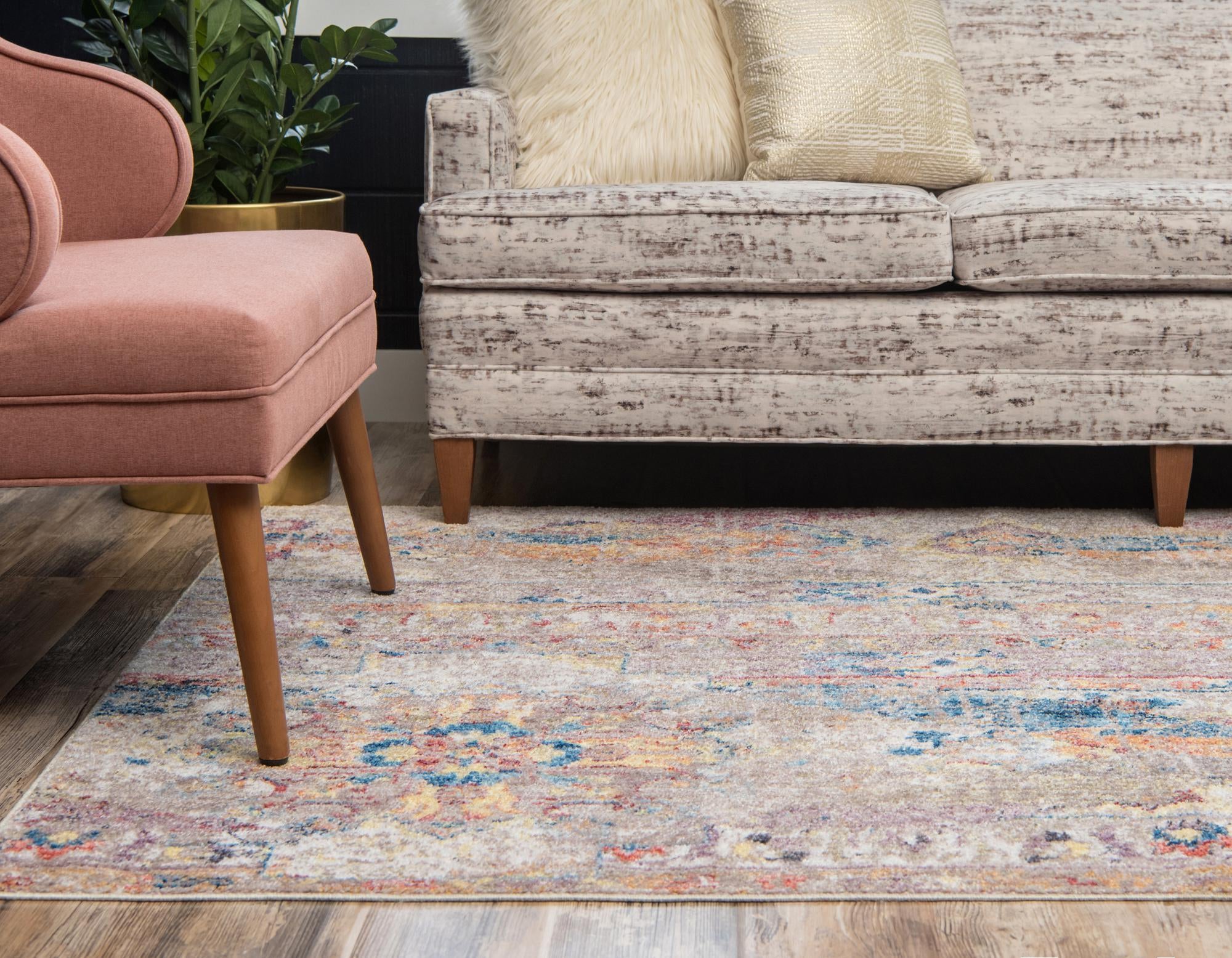 Beige 5' x 8' Vega Rug | Rugs.com