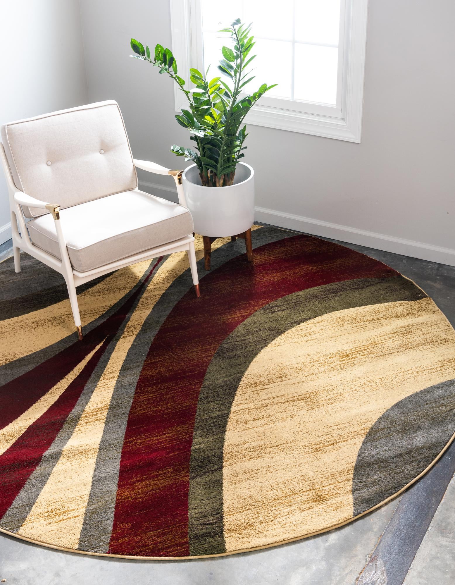 Beige 10' x 10' Cafe Round Rug | Rugs.com