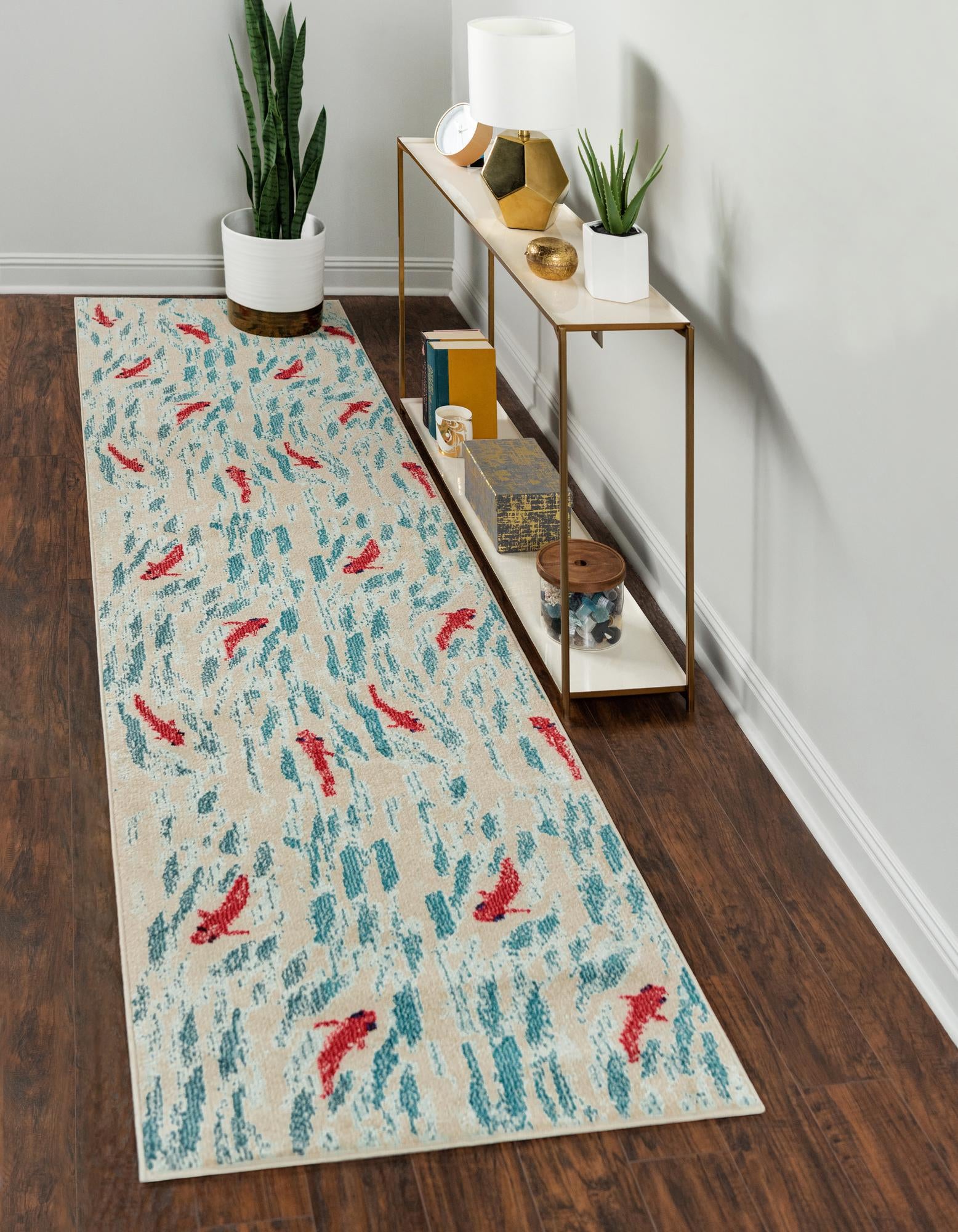 Ivory 2' 7 x 10' Marlin Noble Runner Rug | Rugs.com