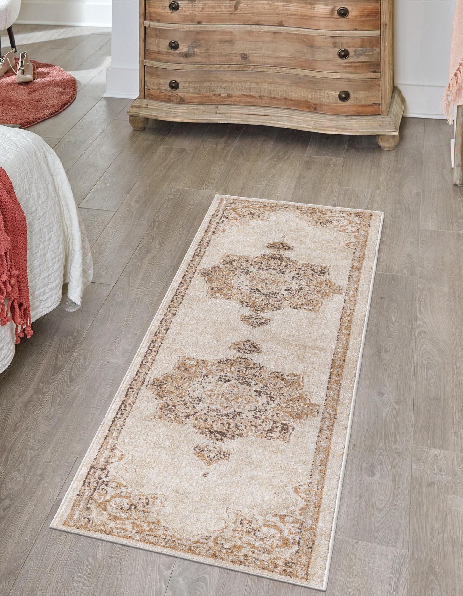 Gray 2' x 6' Boston Runner Rug | Rugs.com