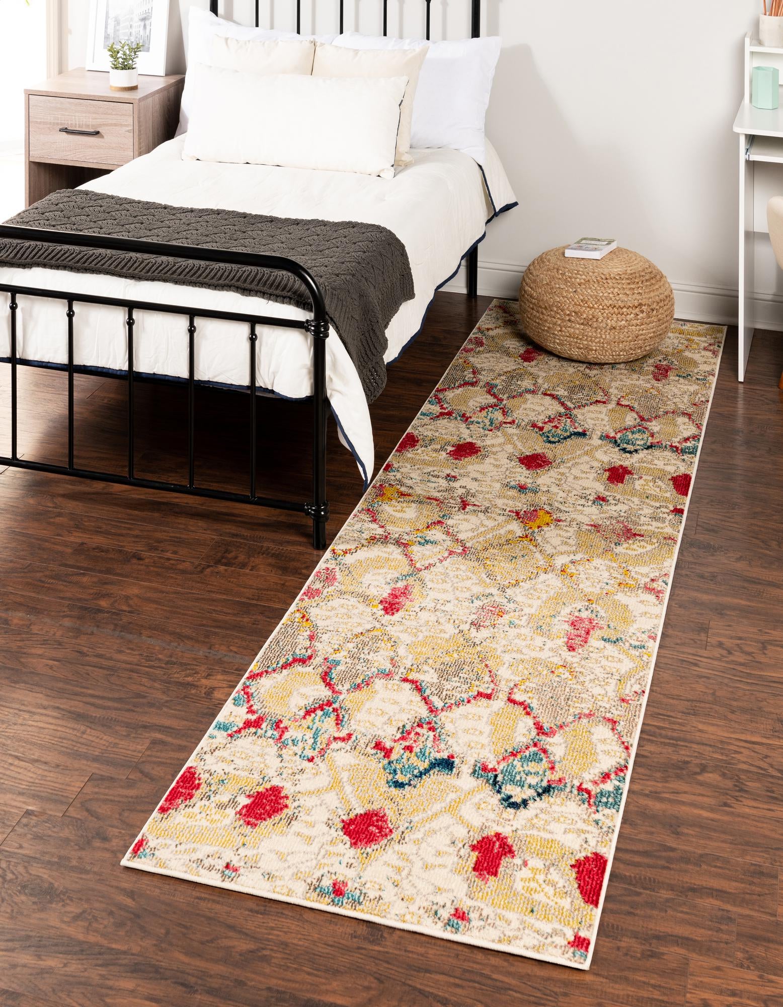 Multicolor 2' 7 x 10' Fleur Runner Rug | Rugs.com