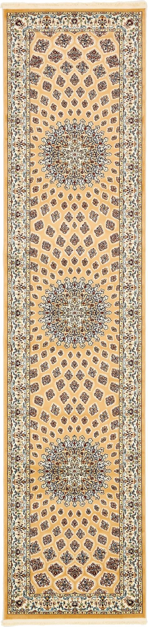 Blue 3' x 13' Nain Design Runner Rug | Rugs.com