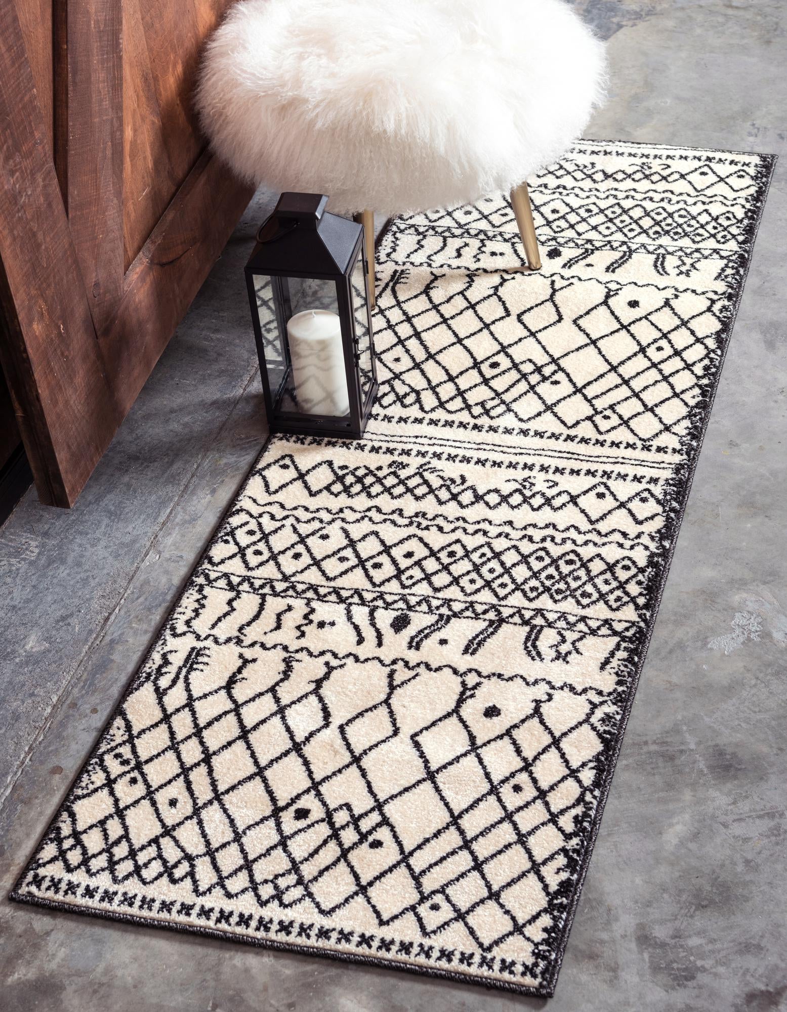 Cream 2' x 6' Eden Runner Rug | Rugs.com