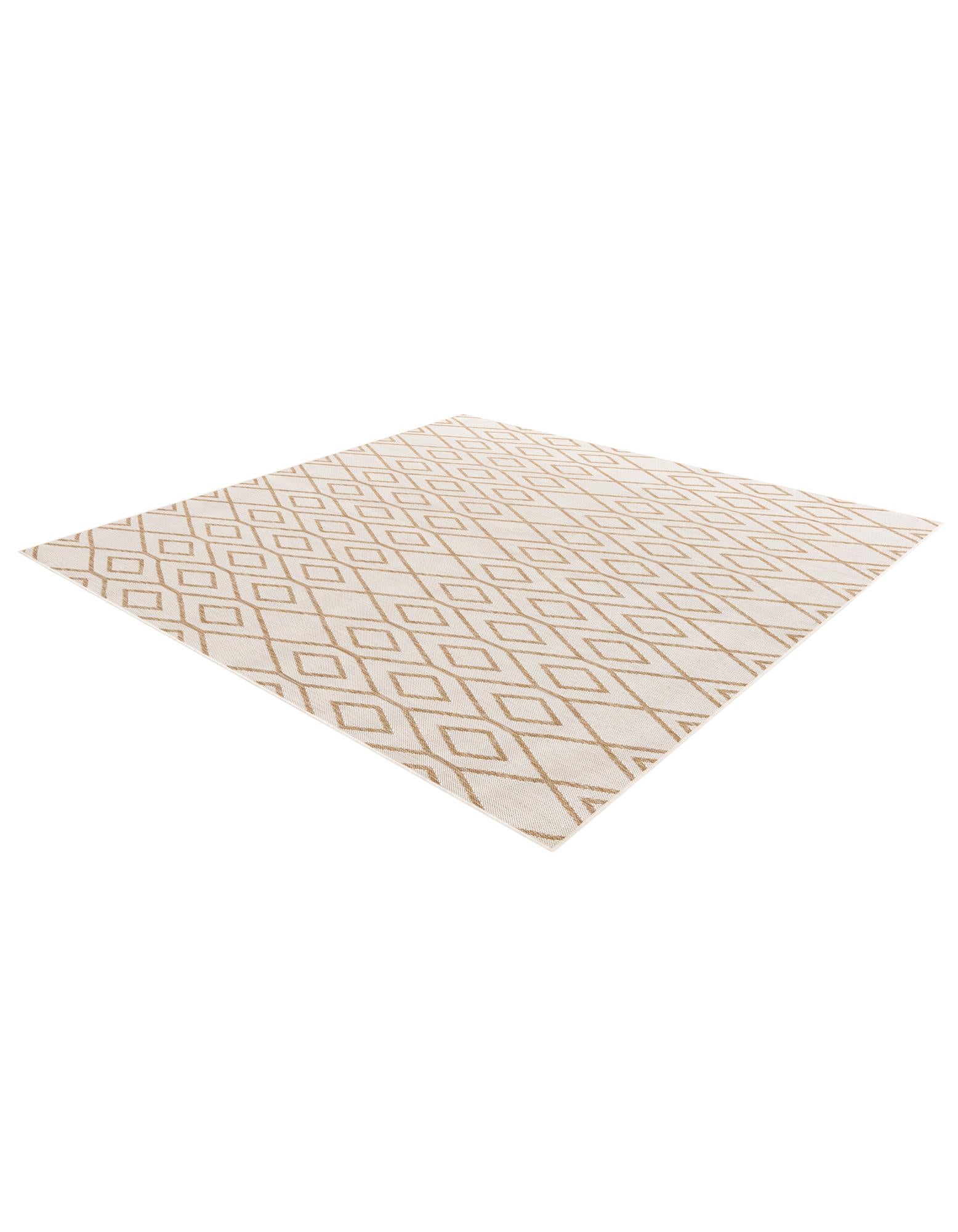 Beige 8' x 8' Jill Zarin Indoor / Outdoor Square Rug | Rugs.com