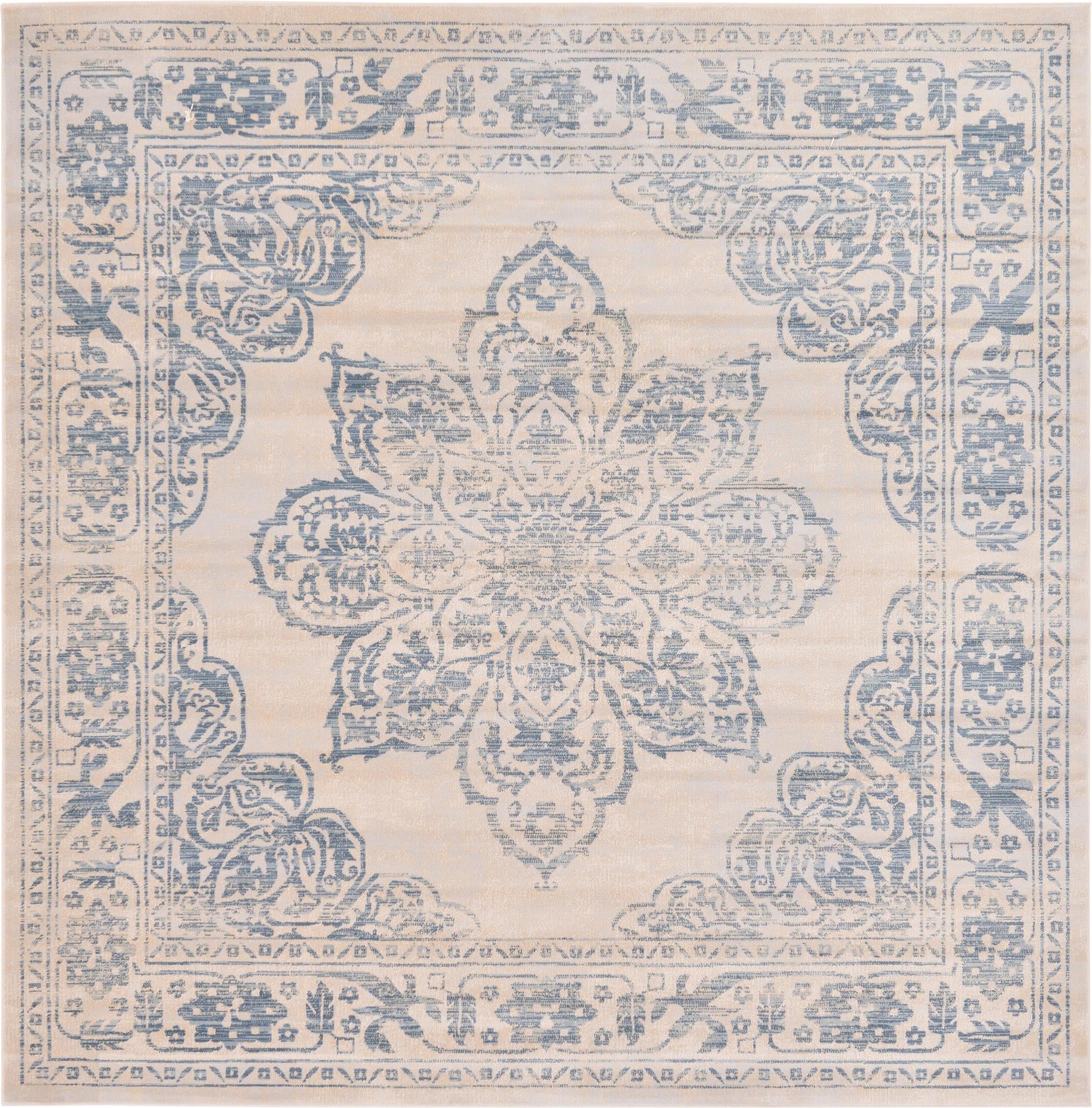 Beige 8' x 8' Monte Carlo Square Rug | Rugs.com