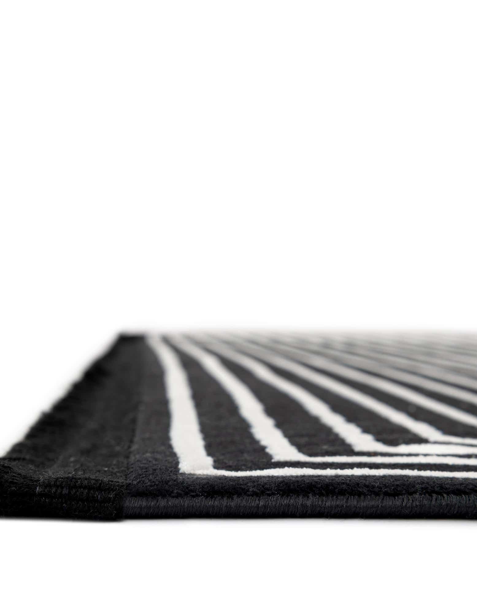 Black and White 9' x 12' Milano Rug | Rugs.com