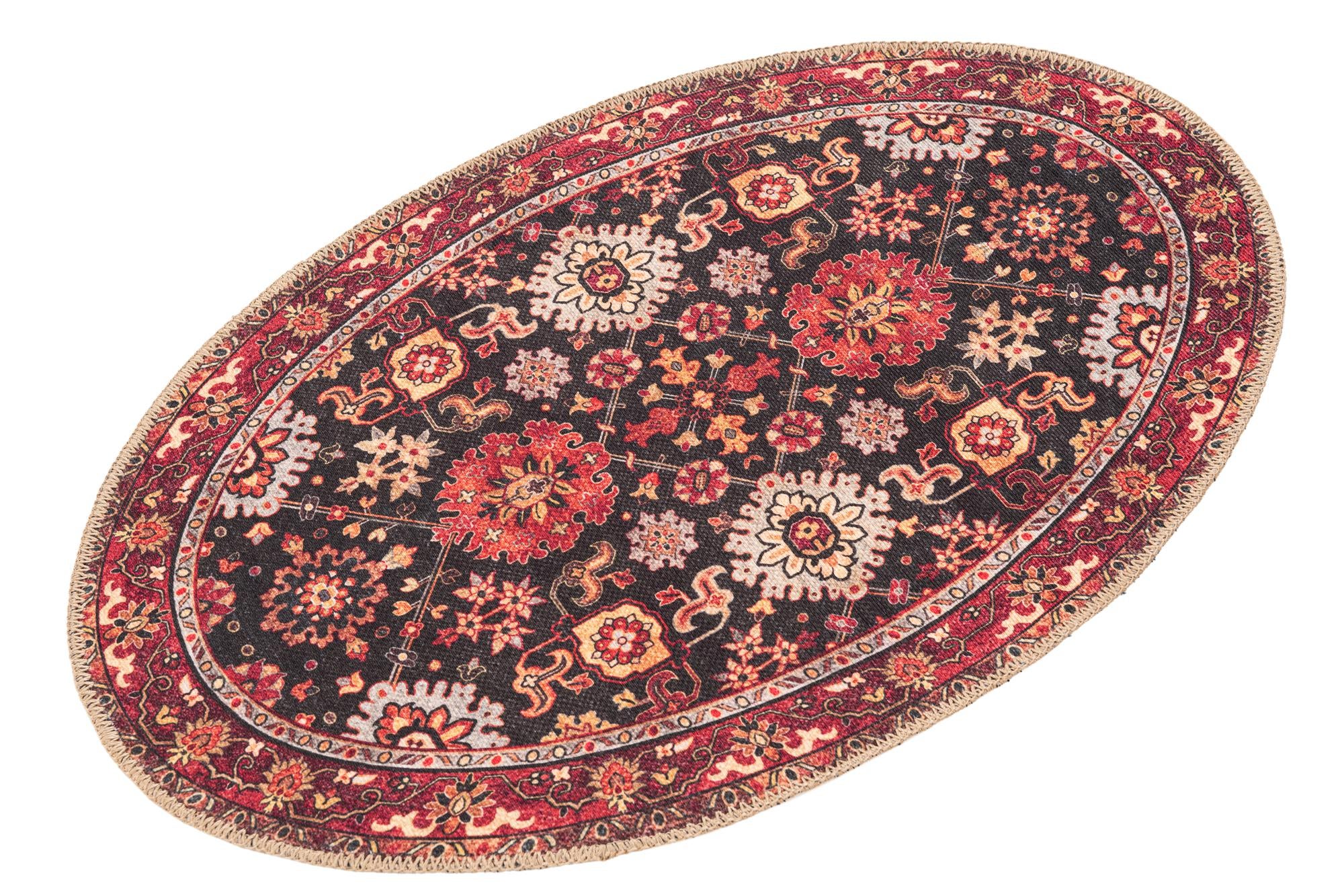 Black 2' x 3' 1 Timeless Oval Rug | Rugs.com