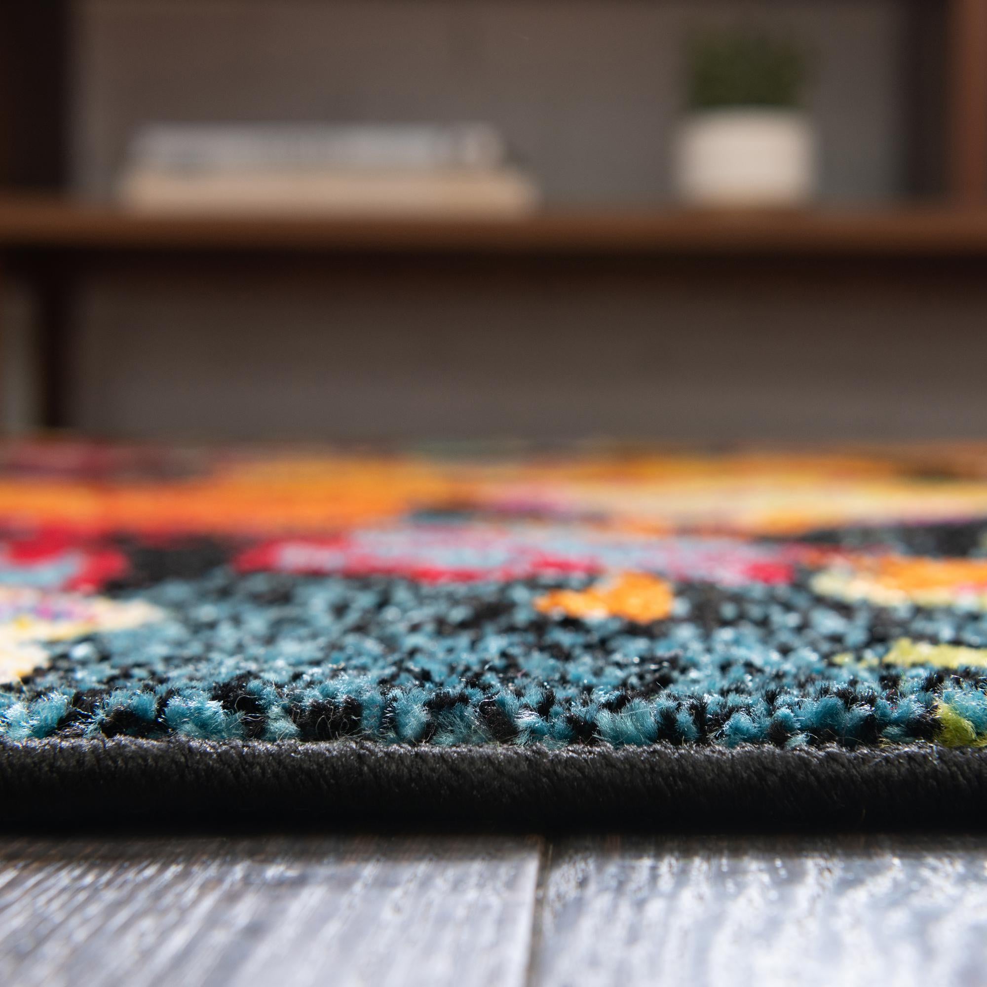 Black 3' 3 x 5' 3 Tuscany Oval Rug | Rugs.com