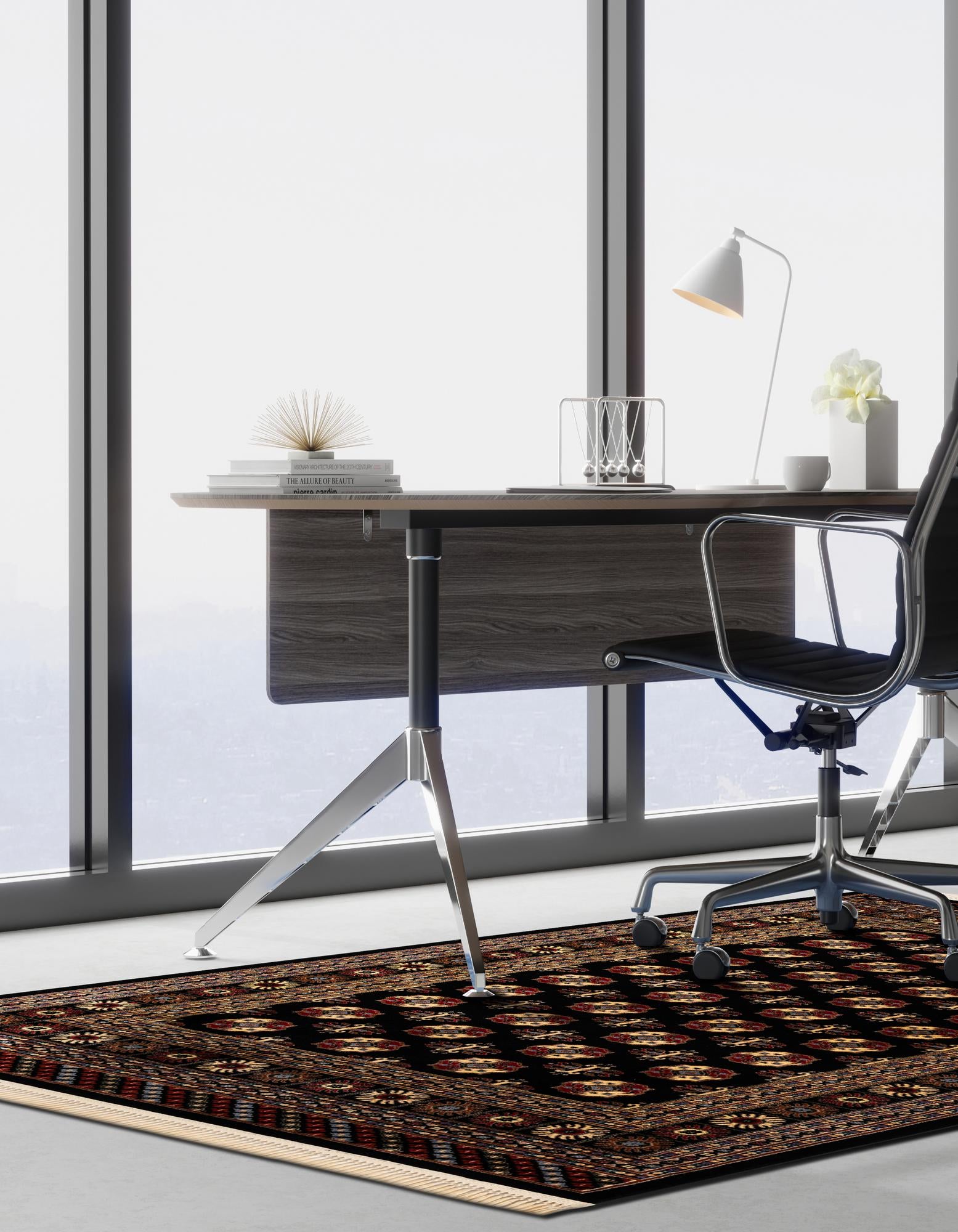 Black 2' x 3' Bokhara Rug | Rugs.com