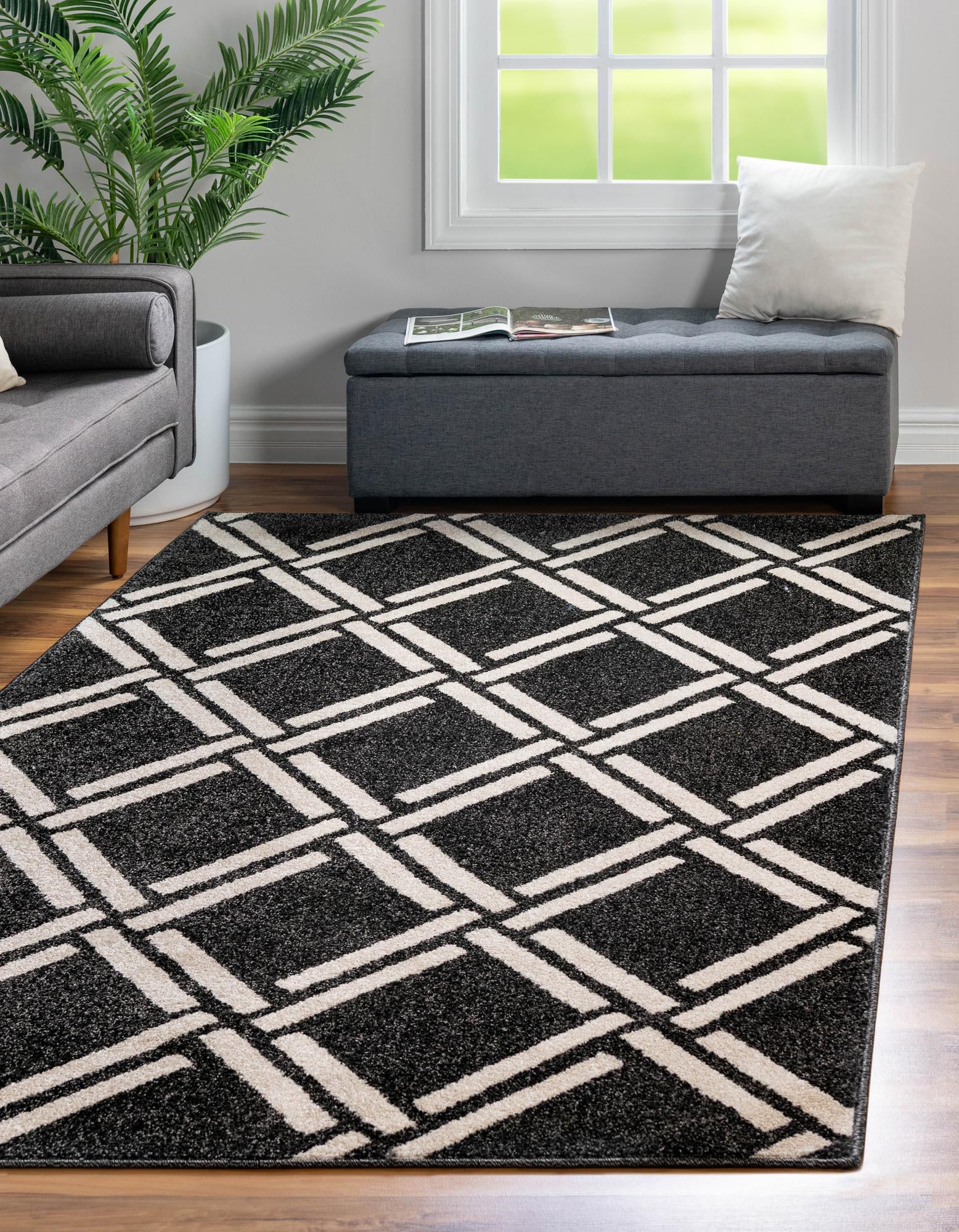Black 9' x 12' 2 Tuscany Rug | Rugs.com