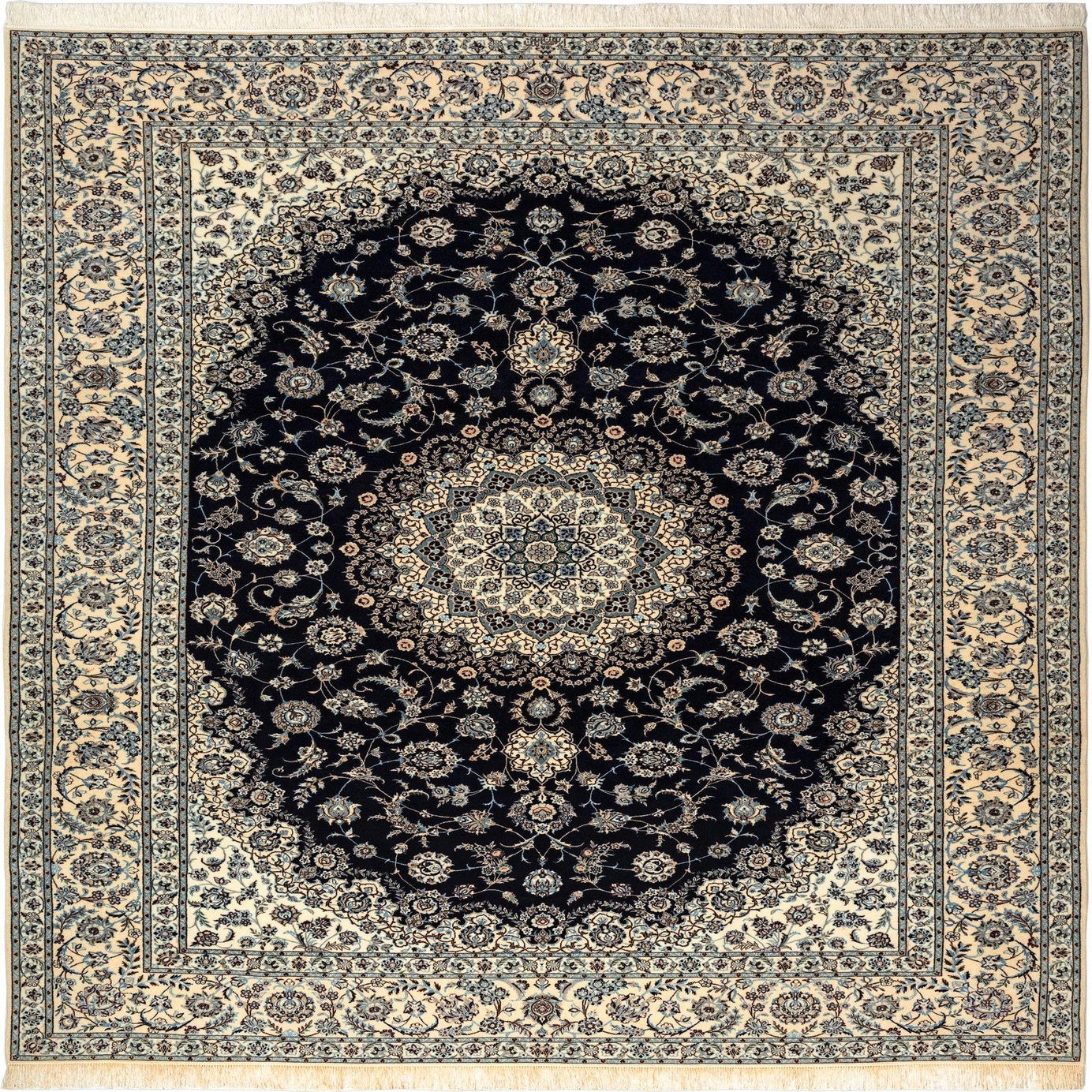 black 8' 6 x 11' 9 Nain Rug | Rugs.com