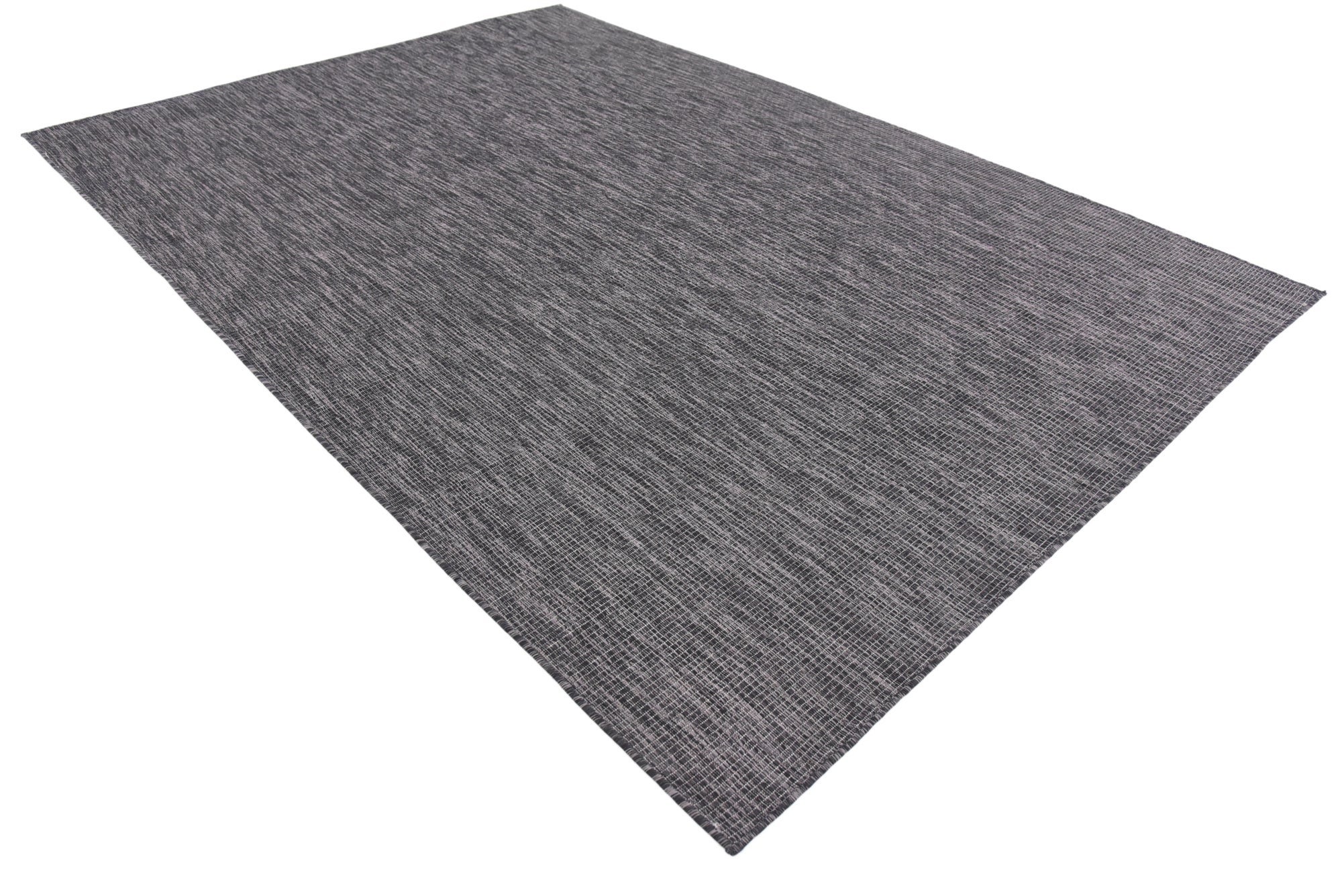 Black 7' x 10' Solid Indoor / Outdoor Rug | Rugs.com