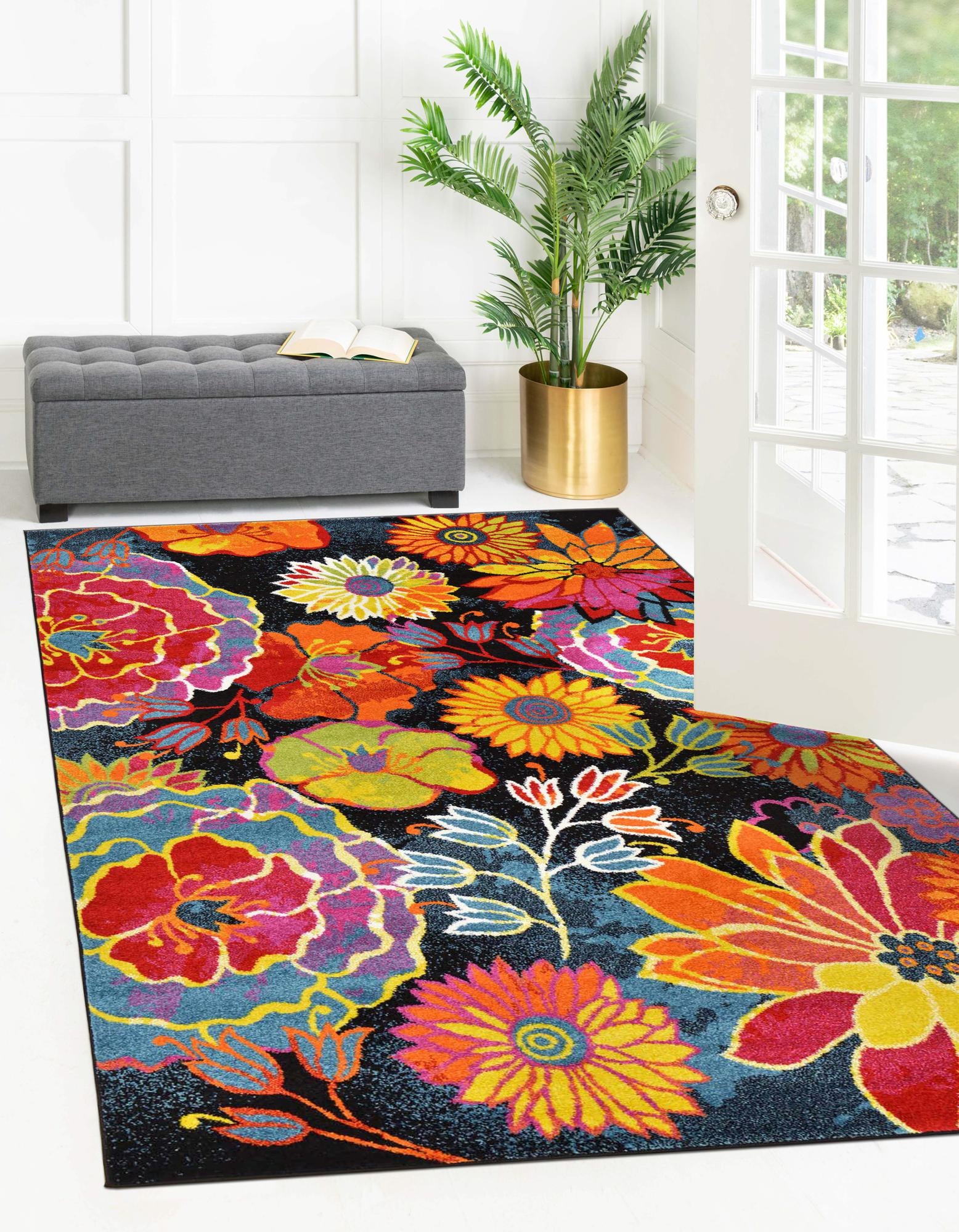 Black 9' x 12' 2 Tuscany Rug | Rugs.com