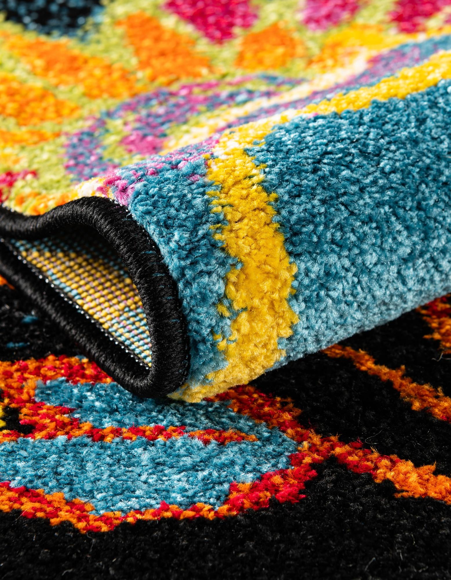 Black 2' x 6' Tuscany Runner Rug | Rugs.com