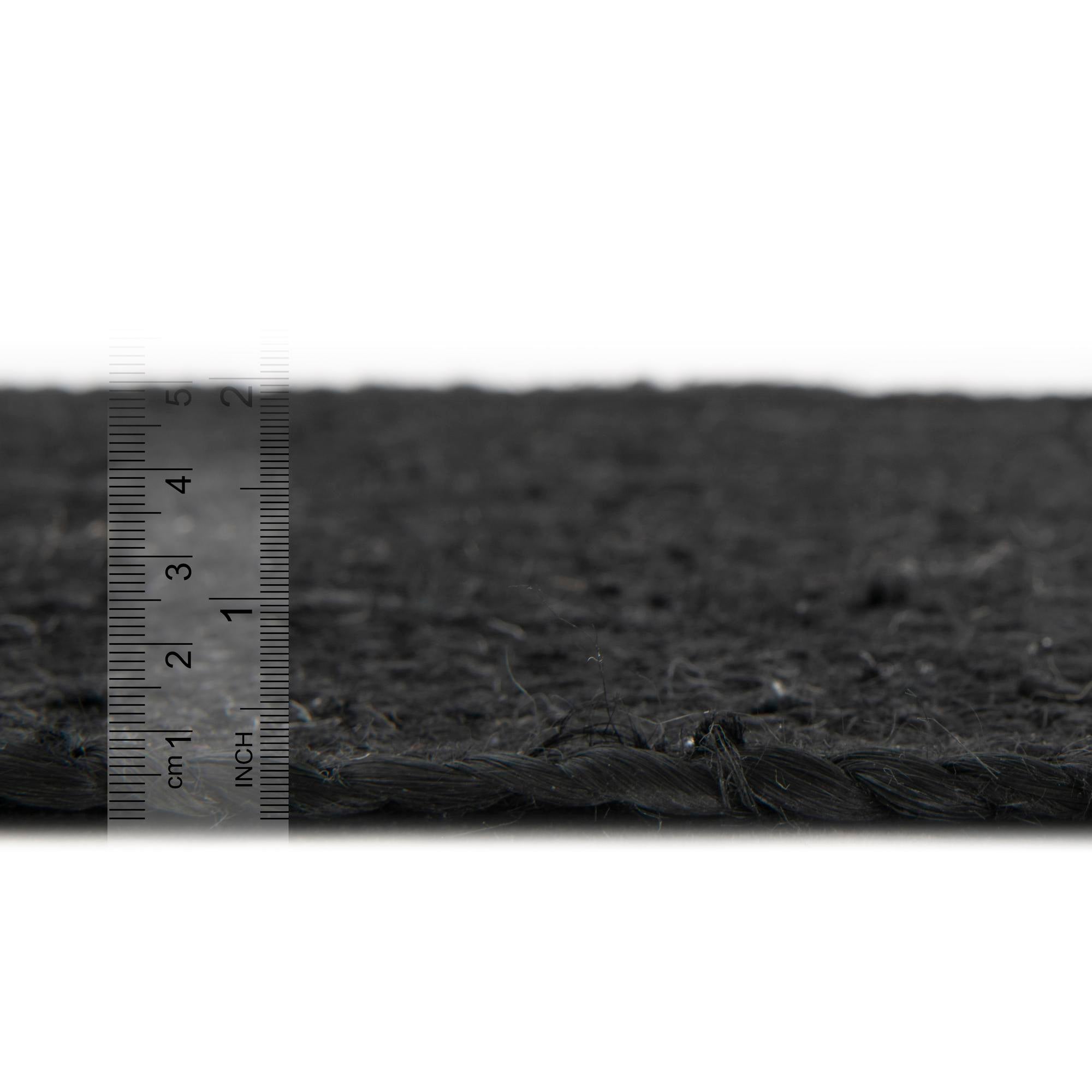 Black 7' 10 x 7' 10 Hand Braided Jute Square Rug | Rugs.com