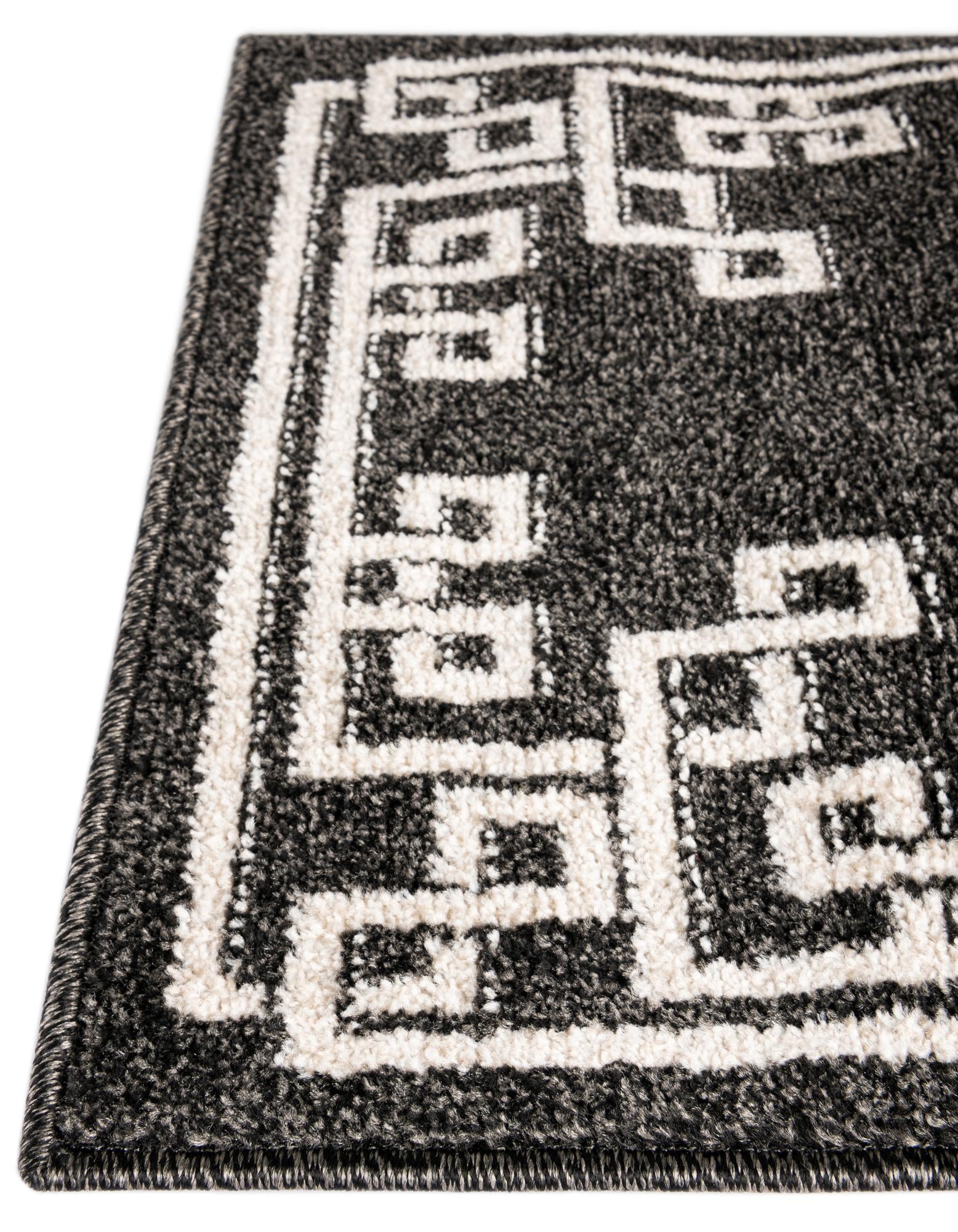 Black 7' 10 x 7' 10 Hera Square Rug | Rugs.com