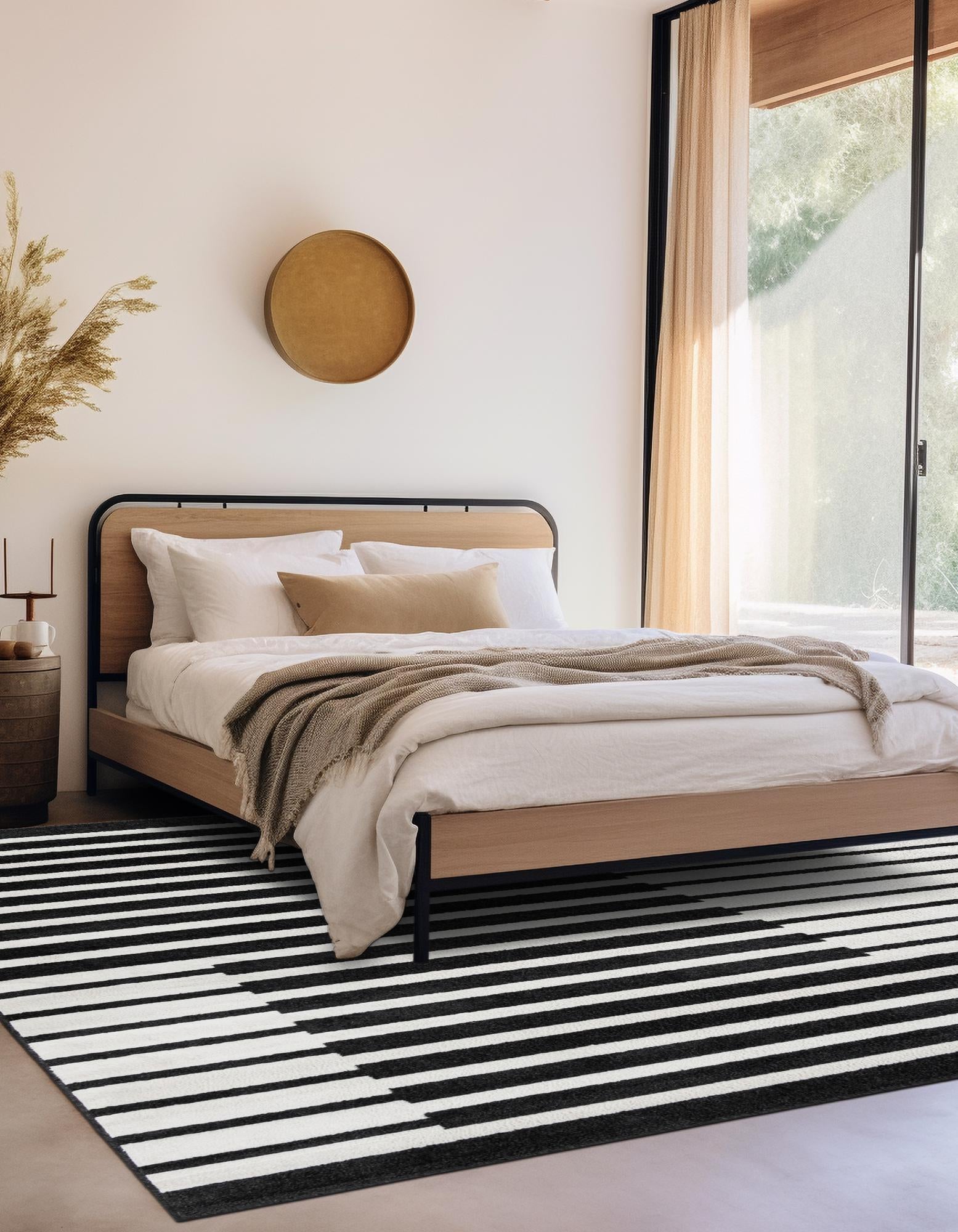 Black 10' x 10' Oslo Square Rug | Rugs.com