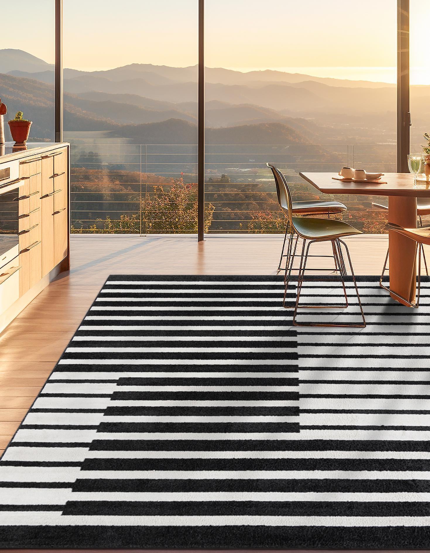 Black 10' x 10' Oslo Square Rug | Rugs.com