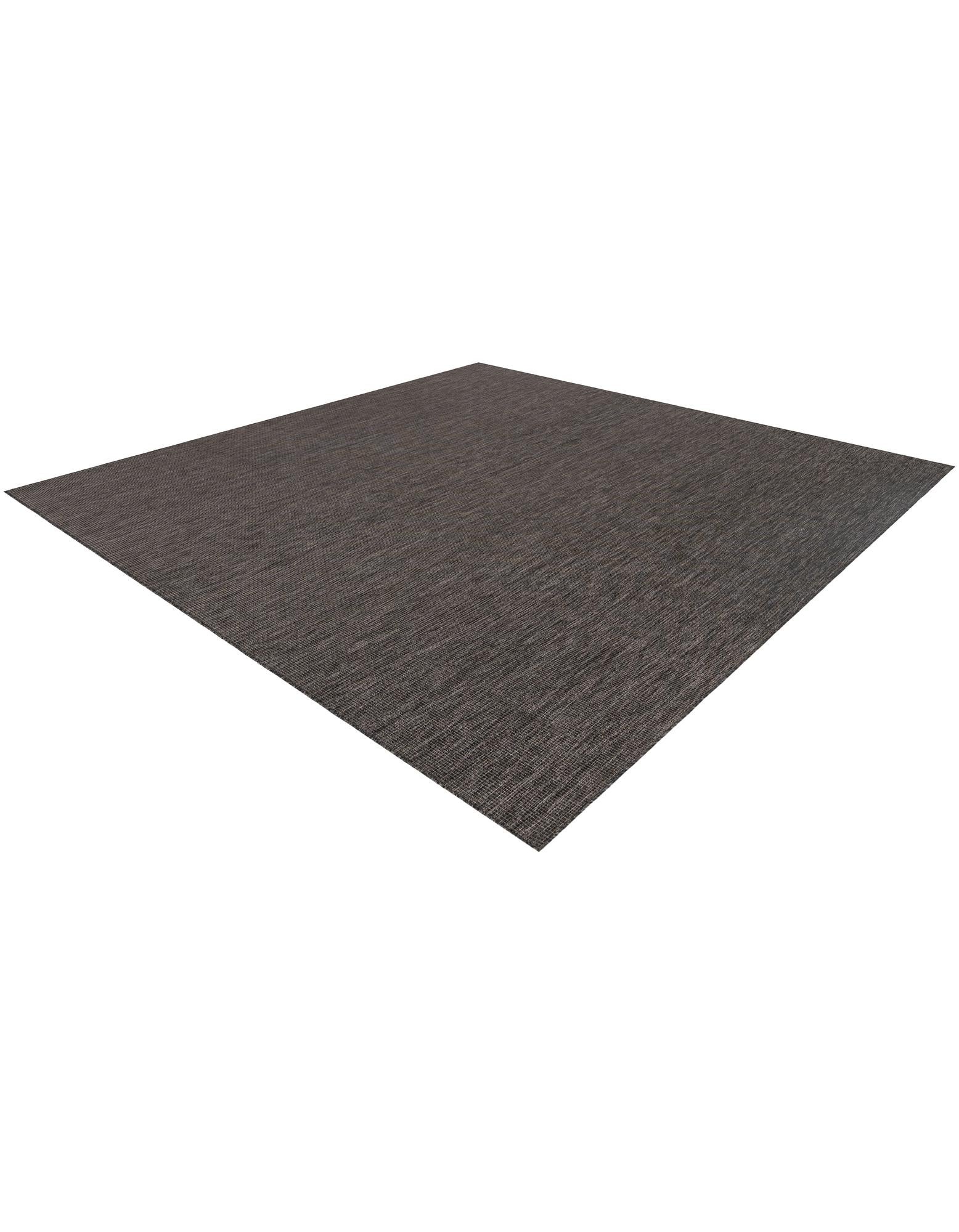 Black 12' x 12' Solid Indoor / Outdoor Square Rug | Rugs.com