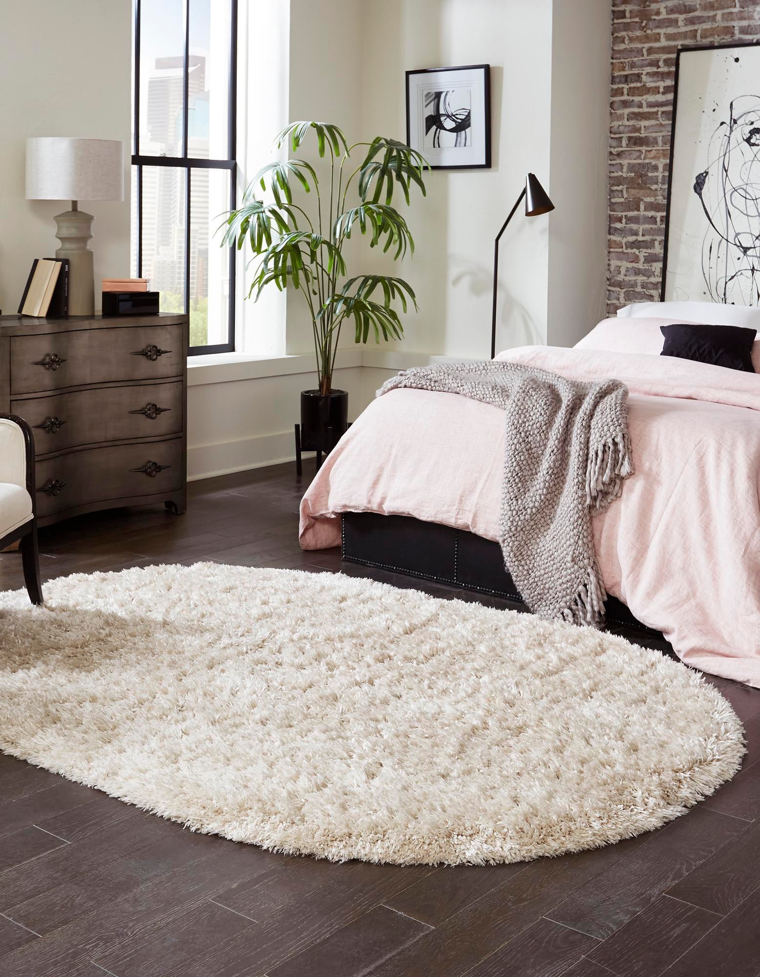 Blonde 7' 10 x 10' Marilyn Monroe™ Shag Oval Rug | Rugs.com