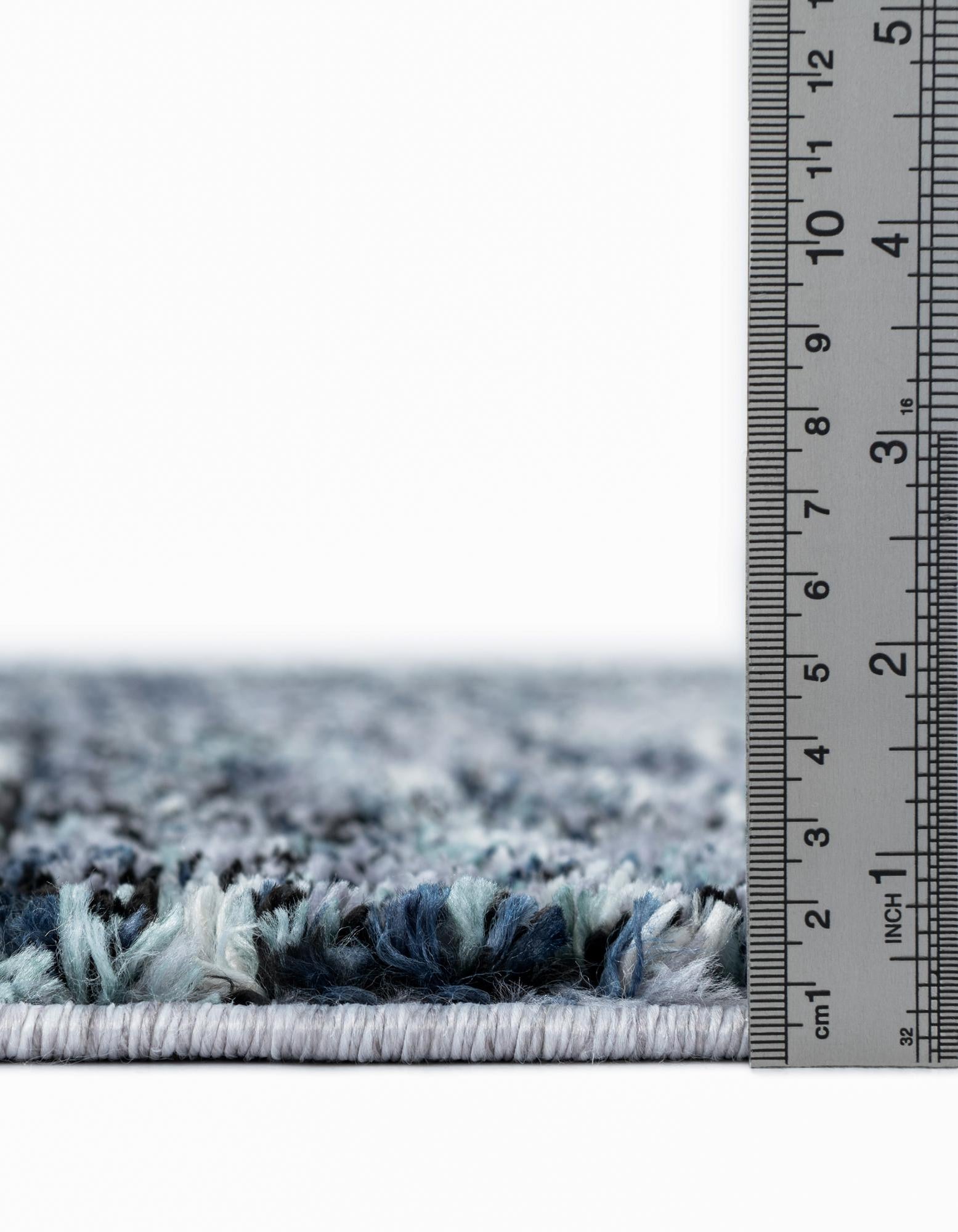 Blue and Gray 2' 7 x 12' Tucson Runner Rug | Rugs.com