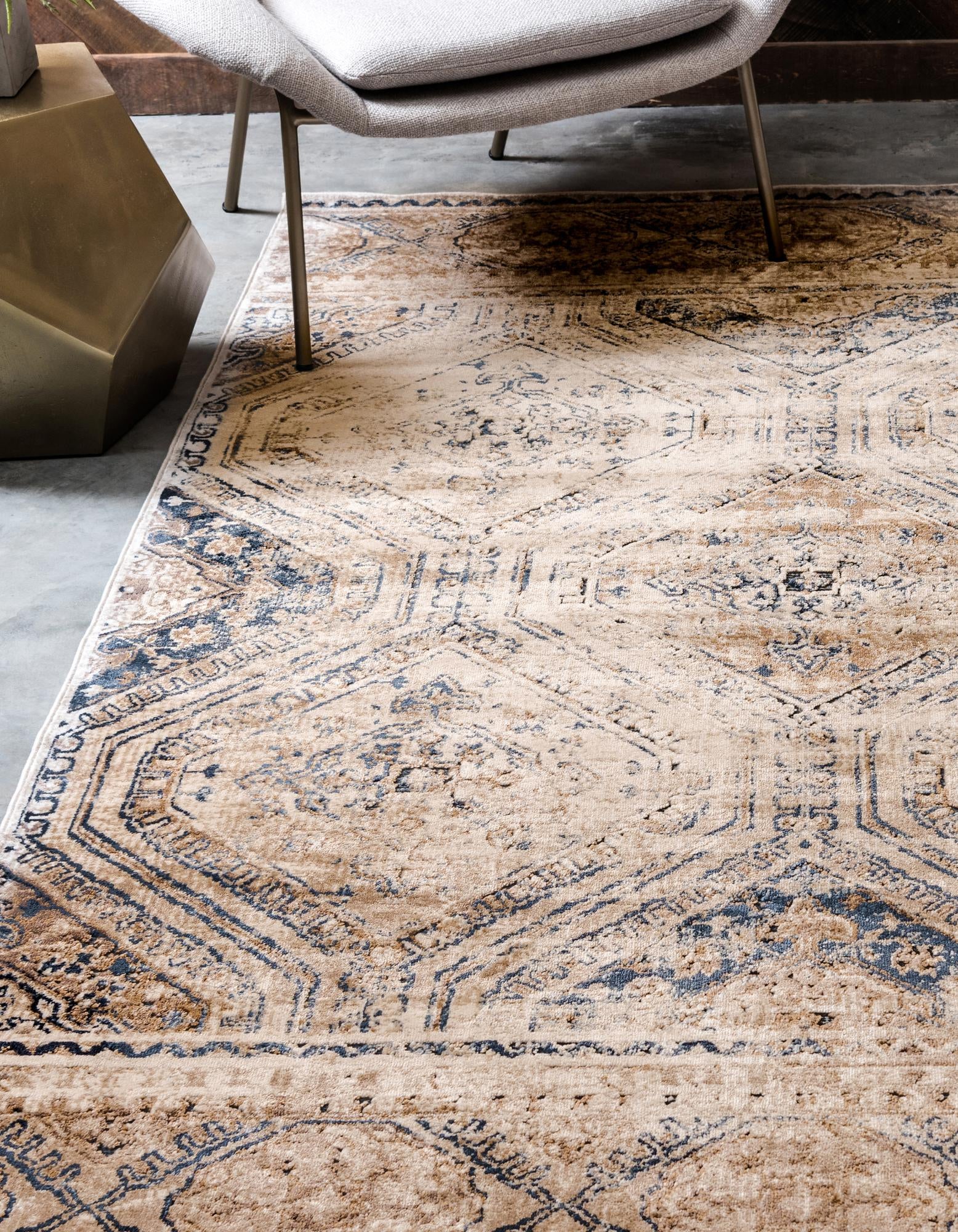 Blue Beige 10' x 14' 5 Eliza Rug | Rugs.com