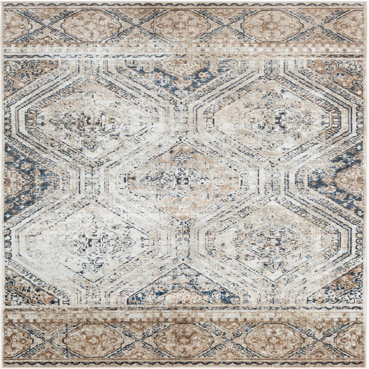 Blue Beige 5' x 8' Eliza Rug | Rugs.com