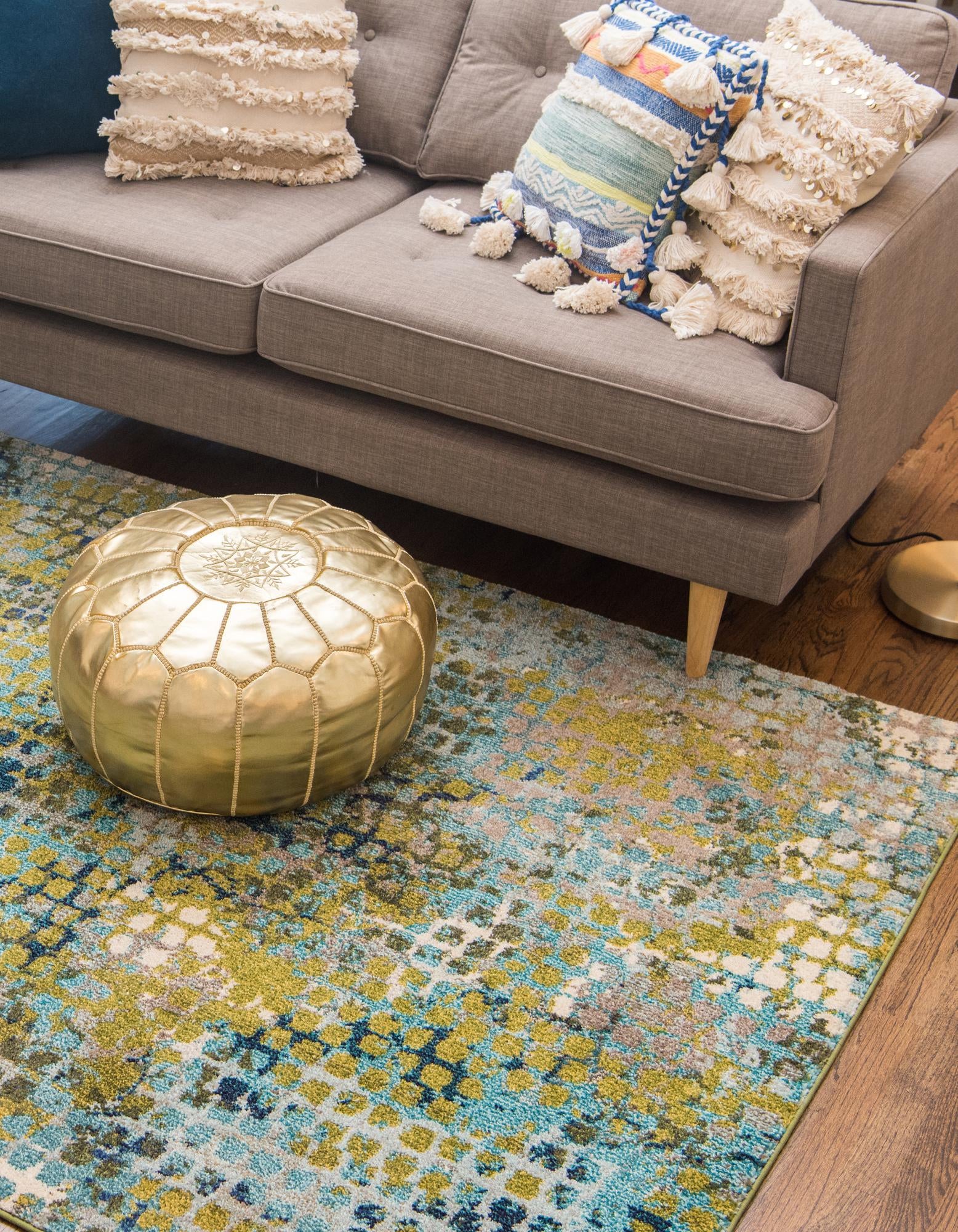 Blue Green 8' x 10' Theia Rug | Rugs.com