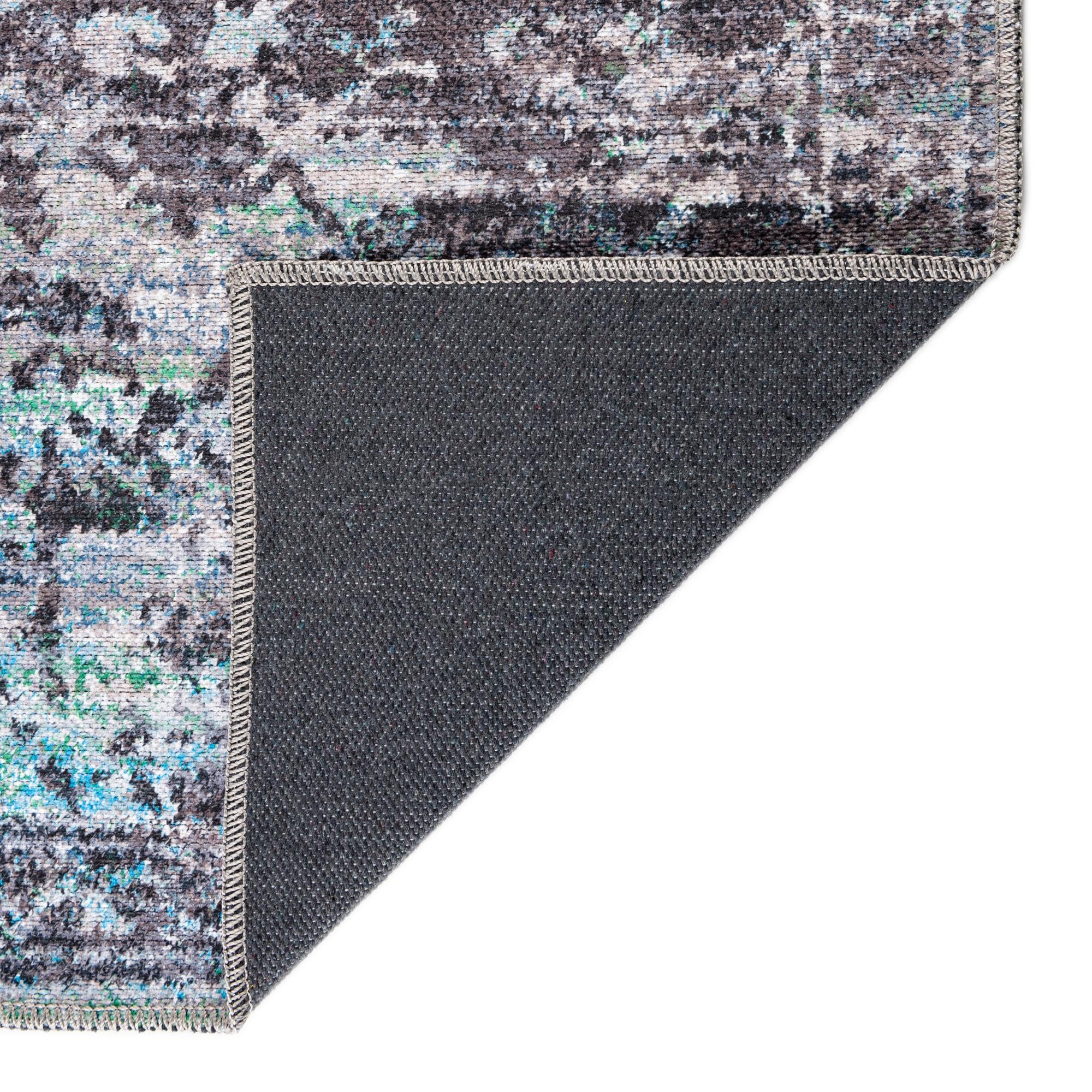 Blue Green 7' 3 x 7' 3 Washable Francesca Square Rug | Rugs.com
