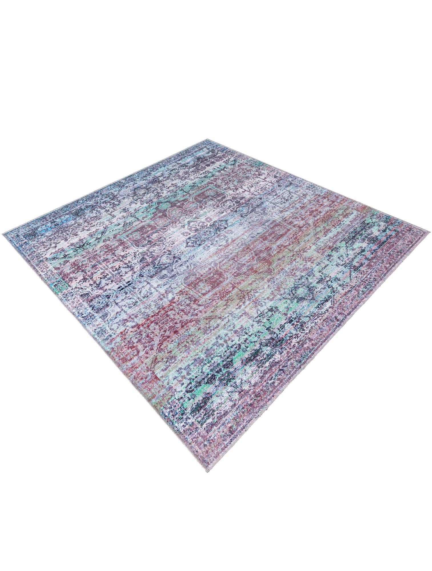 Blue Green 7' 3 x 7' 3 Washable Francesca Square Rug | Rugs.com