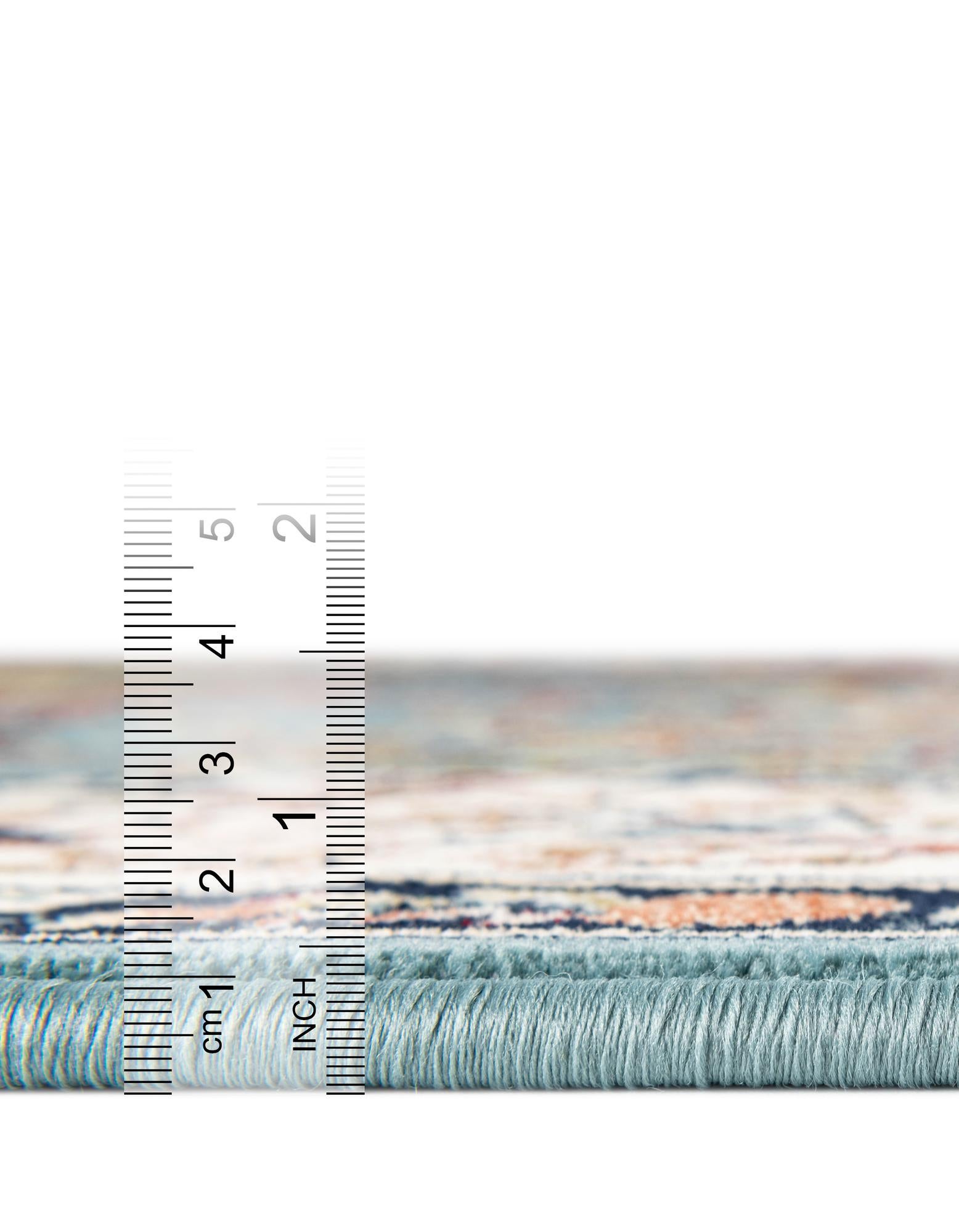 Blue 5' x 5' Nain Design Octagon Rug | Rugs.com