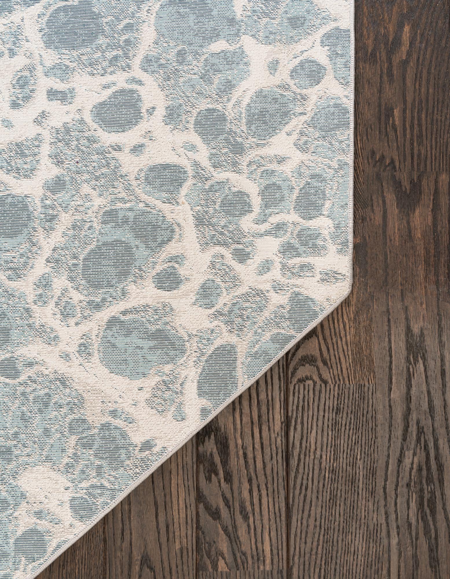 Blue 6' x 6' Oasis Octagon Rug | Rugs.com