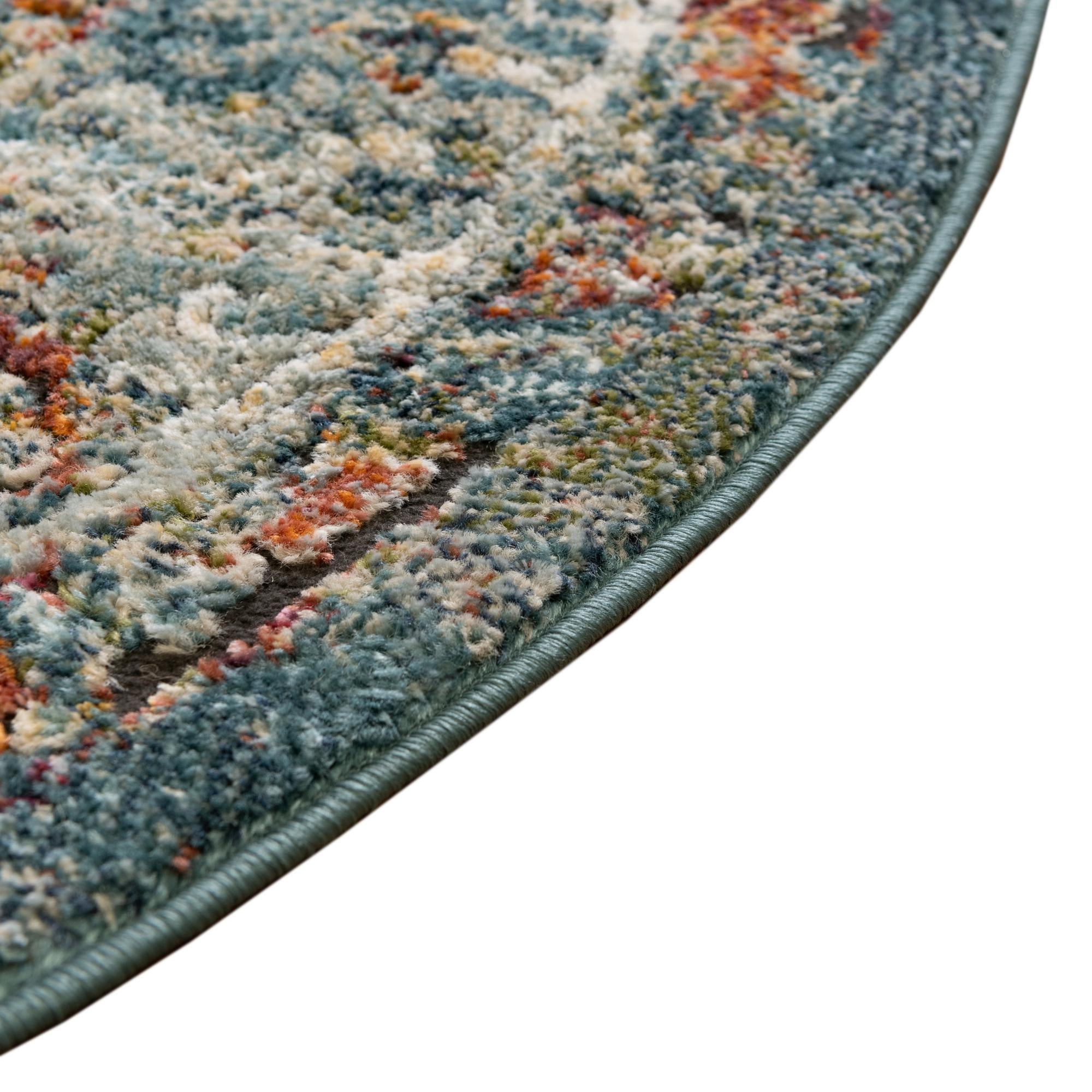 Blue 7' 10 x 10' Isabella Oval Rug | Rugs.com
