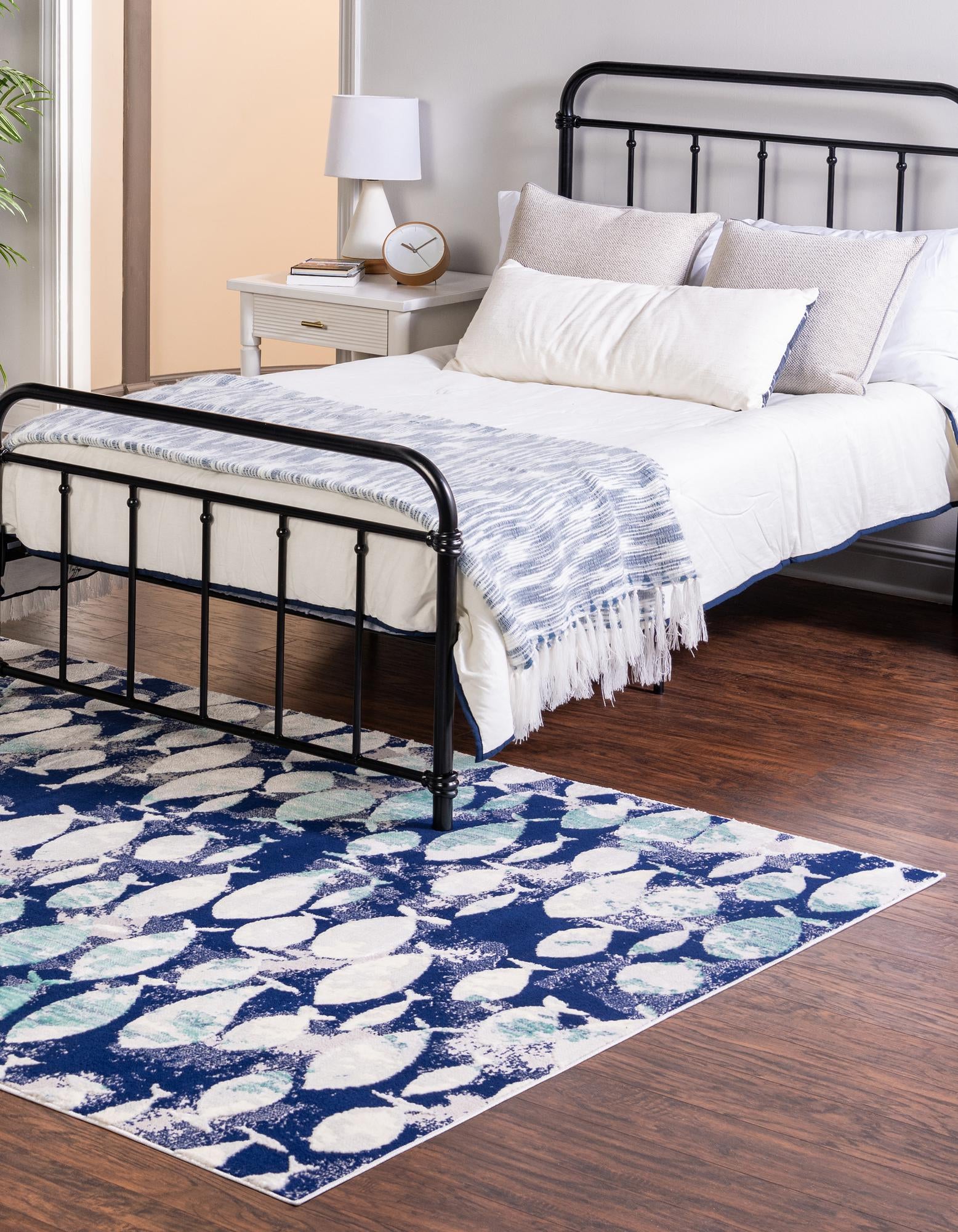 Blue 2' x 3' Ariel Rug | Rugs.com