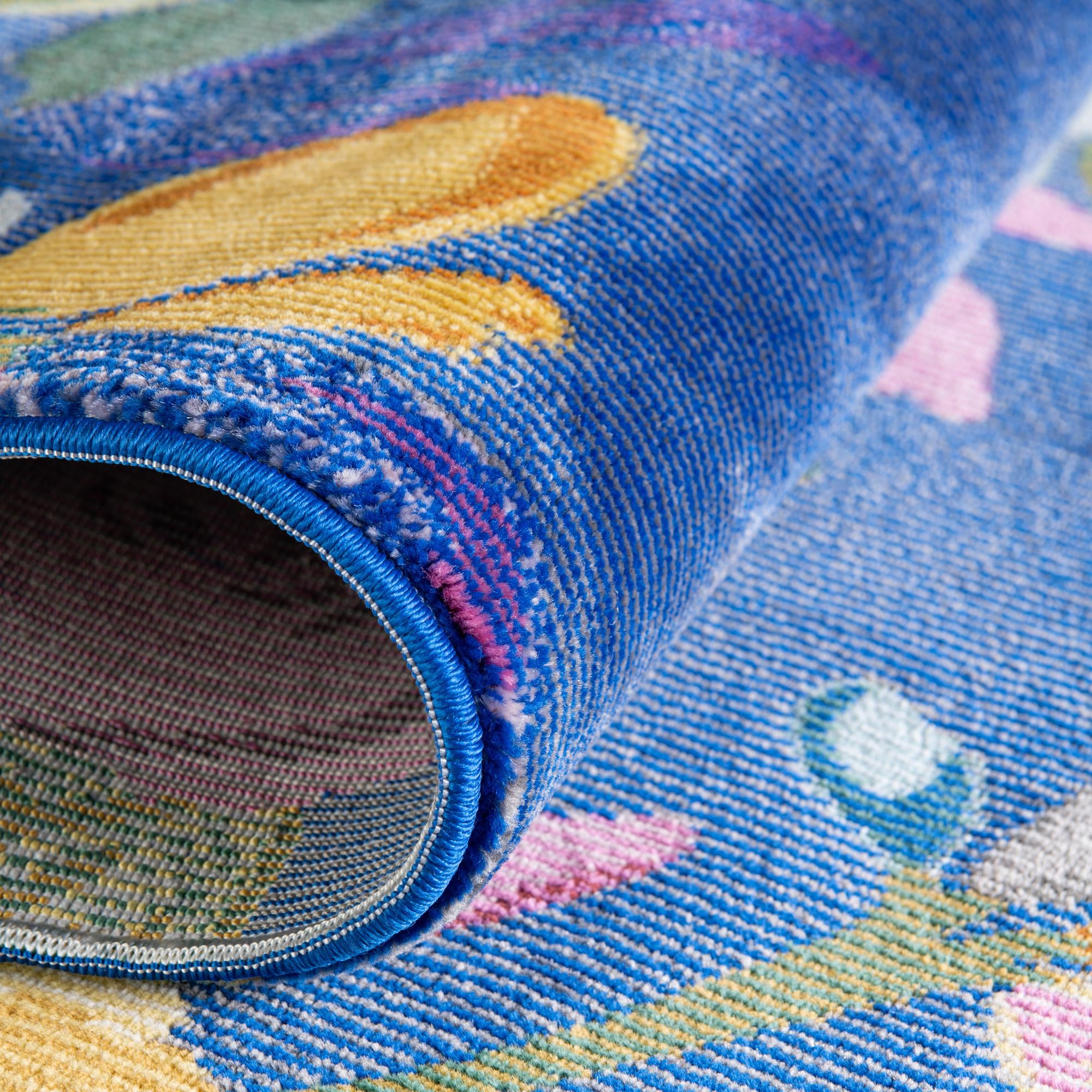 Blue 4' x 6' Blossom Rug | Rugs.com