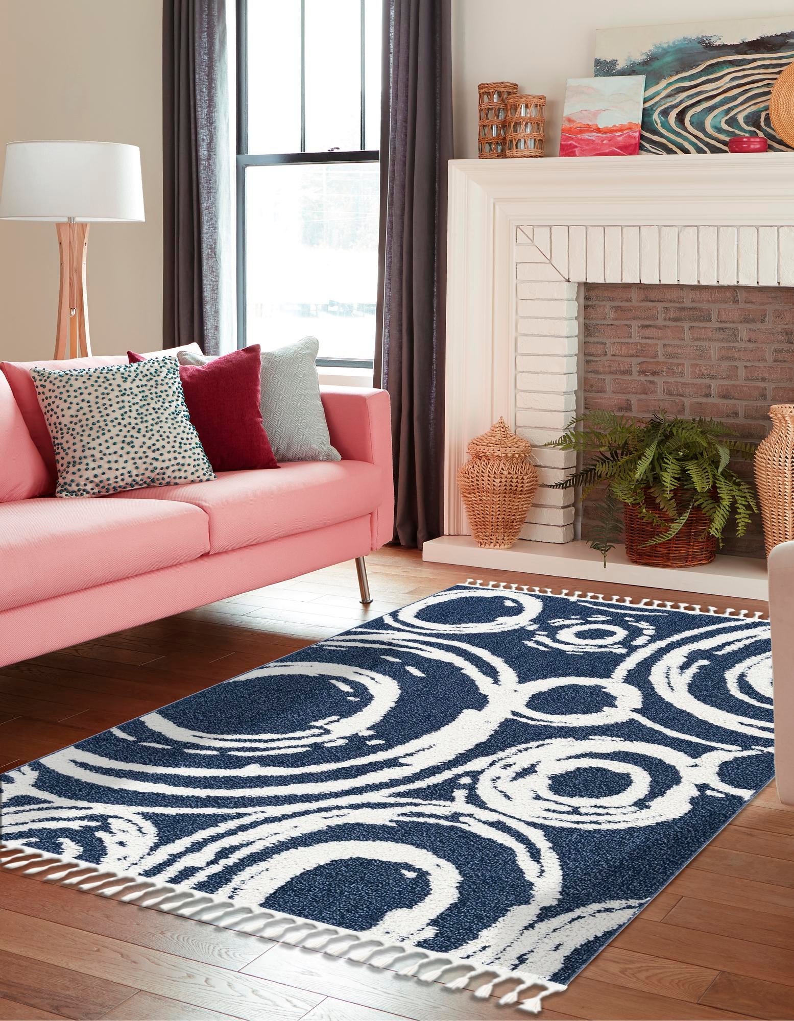 Blue 4' x 6' Boho Rug | Rugs.com